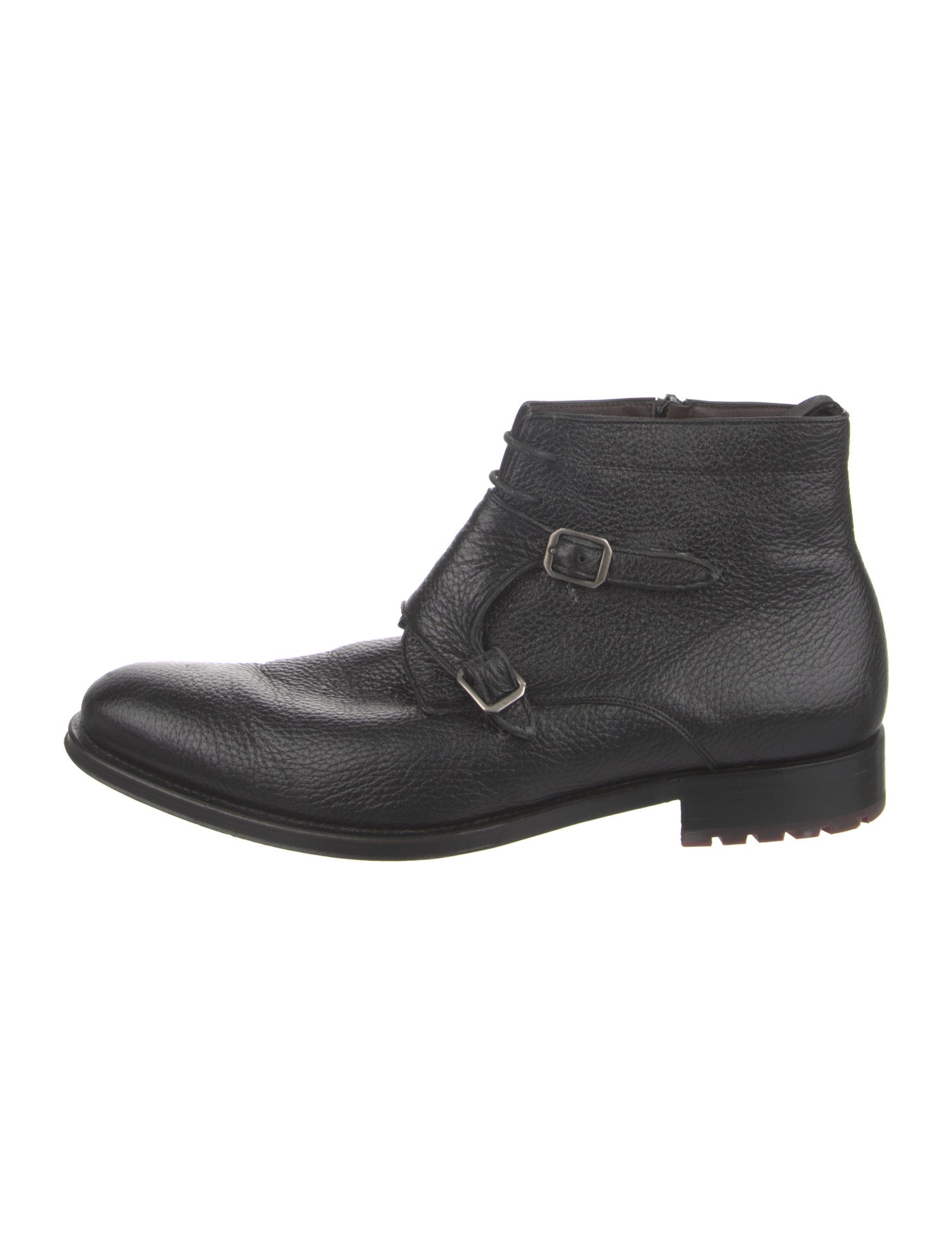 Mezlan Leather Boots - Black Boots, Shoes - WMEZL21469 | The RealReal