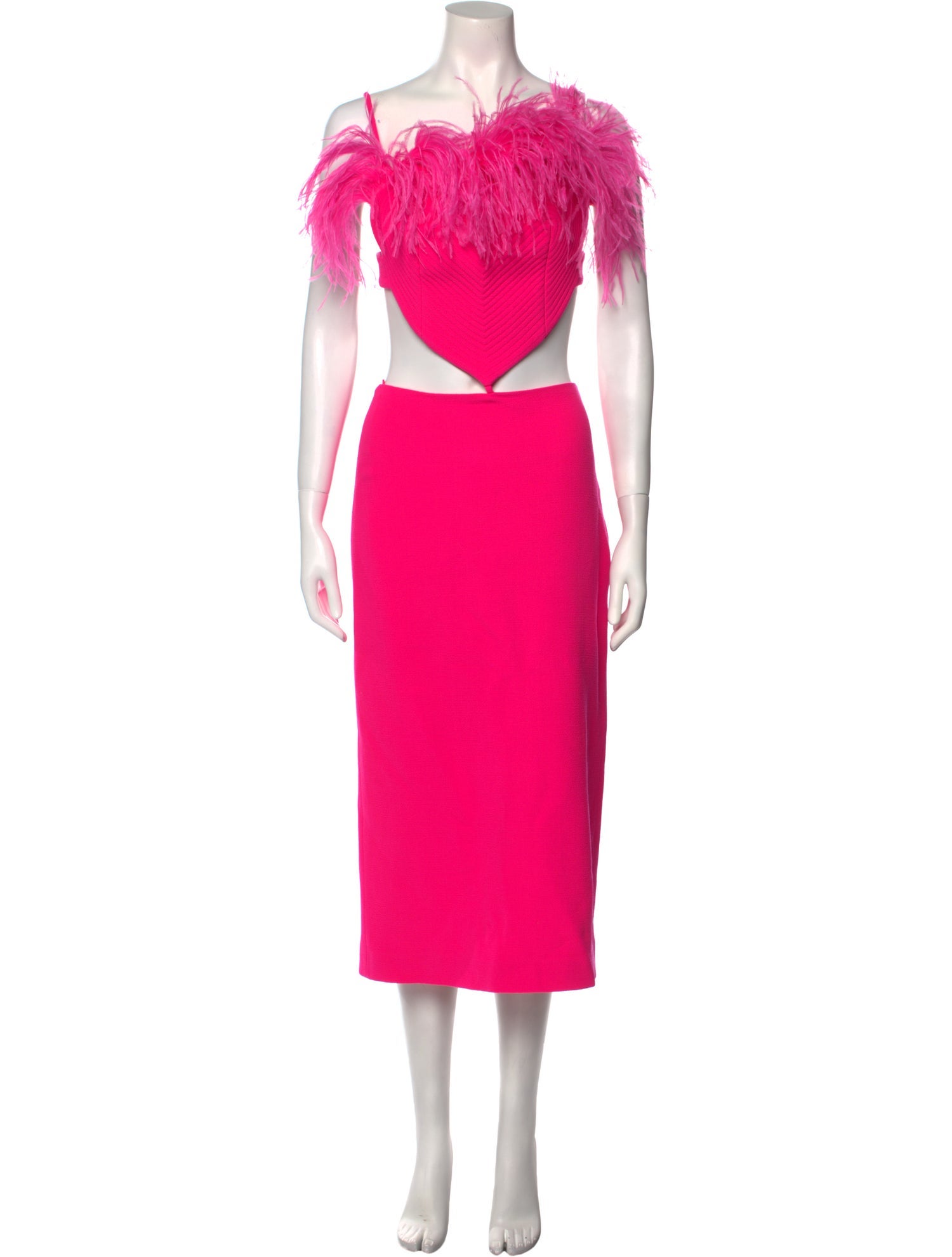 Mach & Mach Wool Midi Length Dress w/ Tags - Pink Dresses, Clothing ...