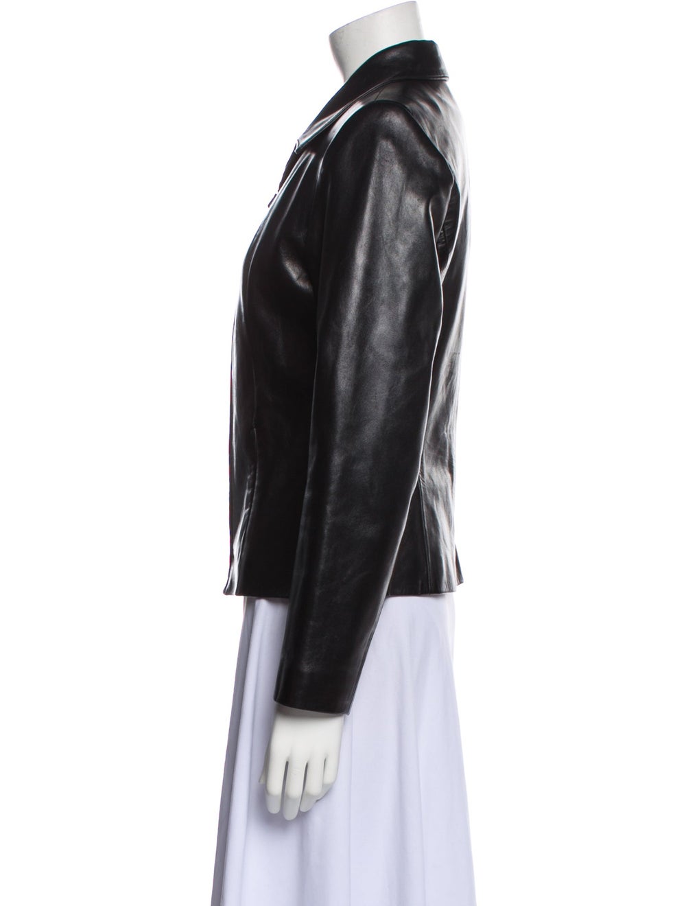 Michael Hoban North Beach Leather Biker Jacket Black … - Gem