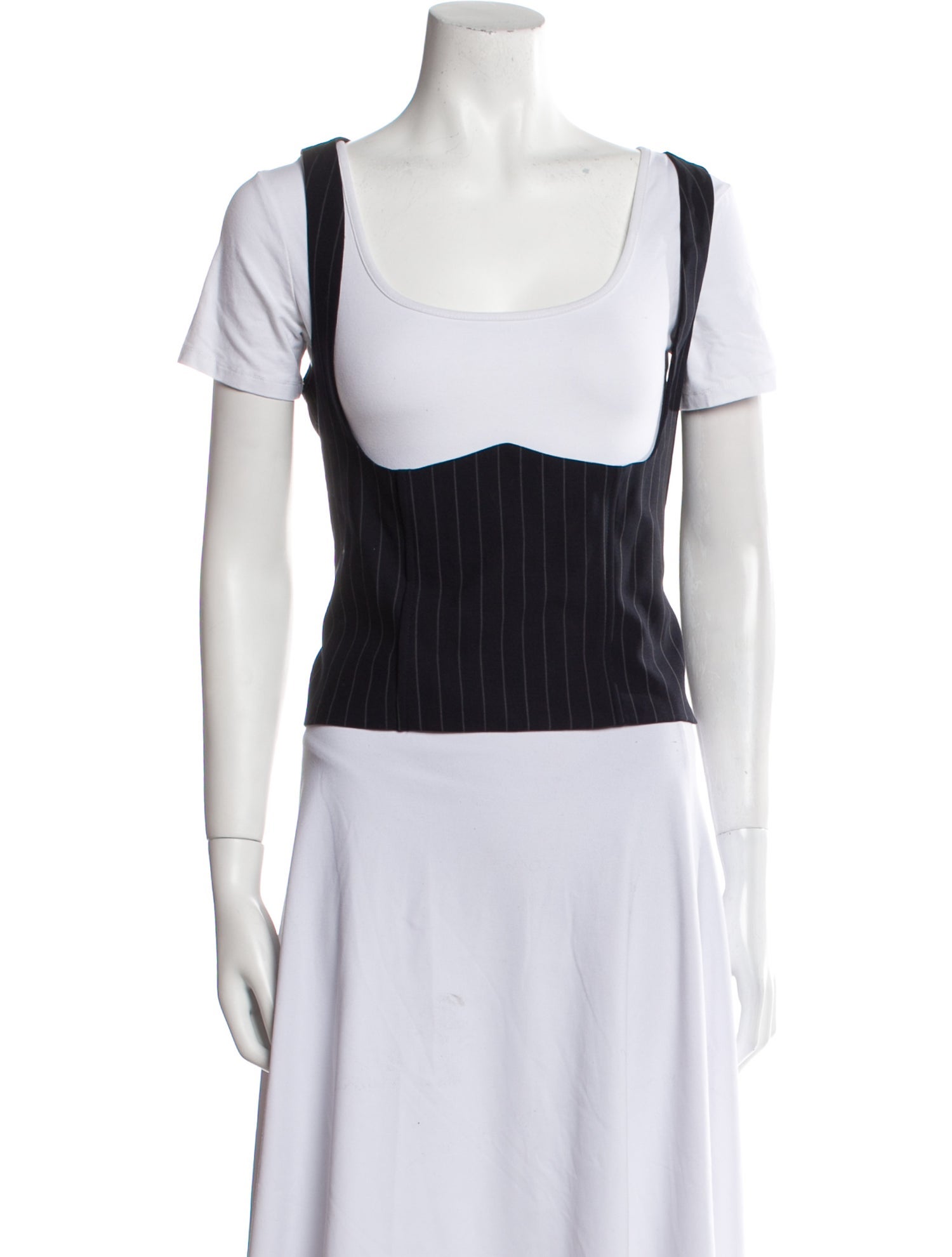 Miaou Wool Scoop Neck Crop Top - Black Tops, Clothing - WMIAO27098 ...