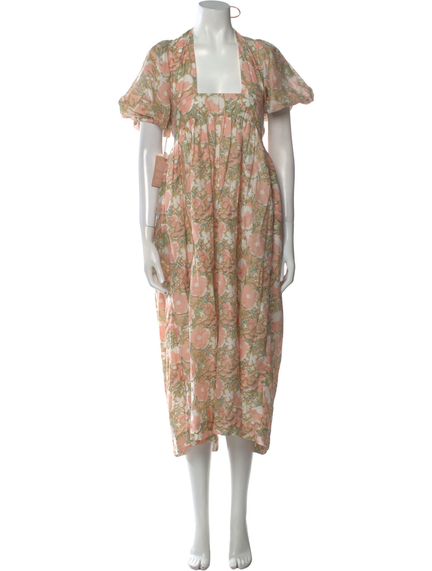 Mirth Caftans Floral Print Long Dress - Pink Dresses, Clothing ...