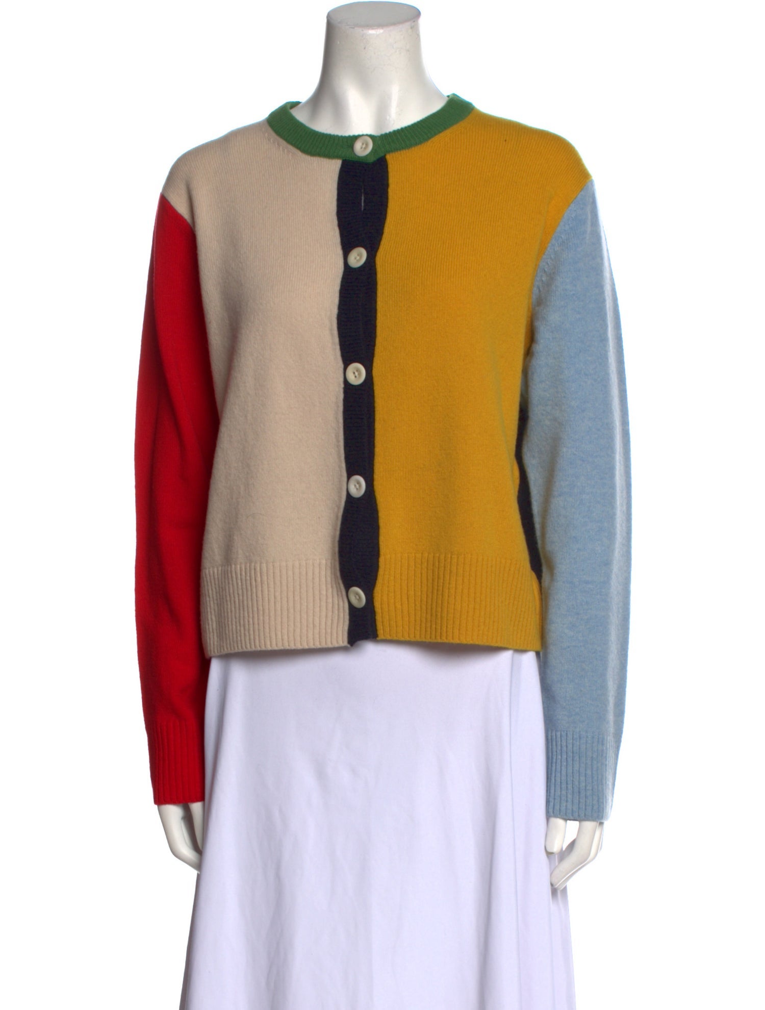 Alex Mill Wool Colorblock Pattern Sweater - Neutrals Knitwear, Clothing ...