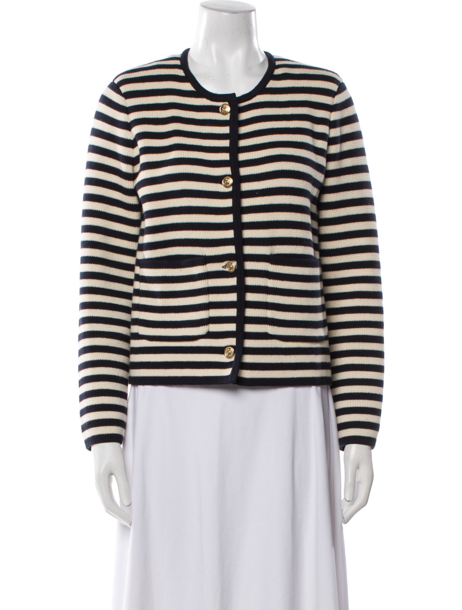 Alex Mill Striped Crew Neck Sweater - Blue Knitwear, Clothing ...