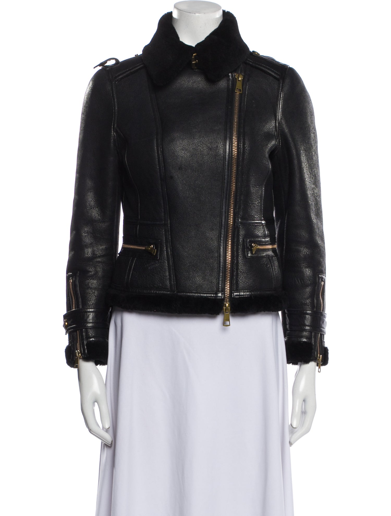 Marco Wong Leather Biker Jacket - Black Jackets, Clothing - WMJOG20002 ...