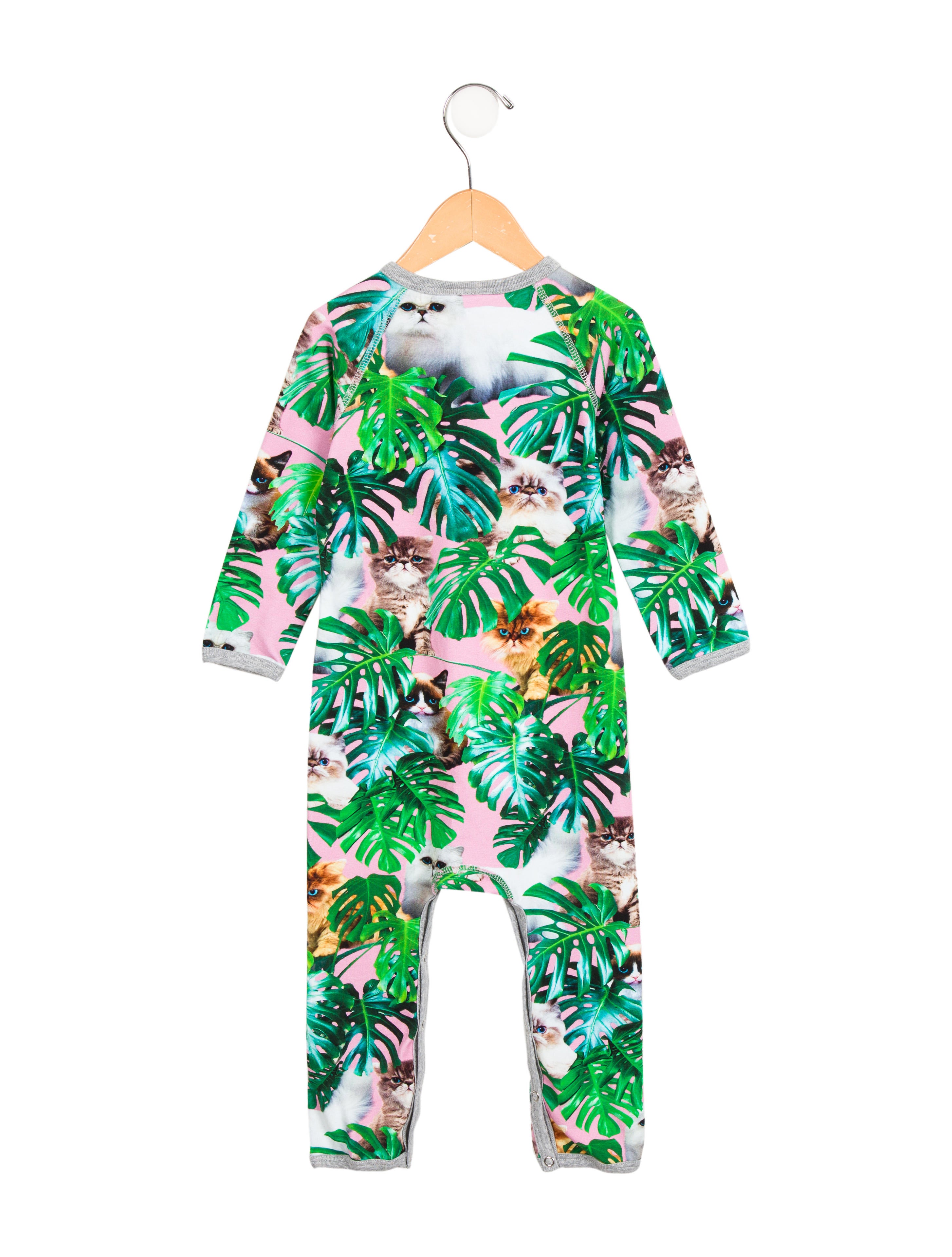 Molo Girls' Printed All-In-One w/ Tags - Green Sizes 0-24 Months, Girls ...