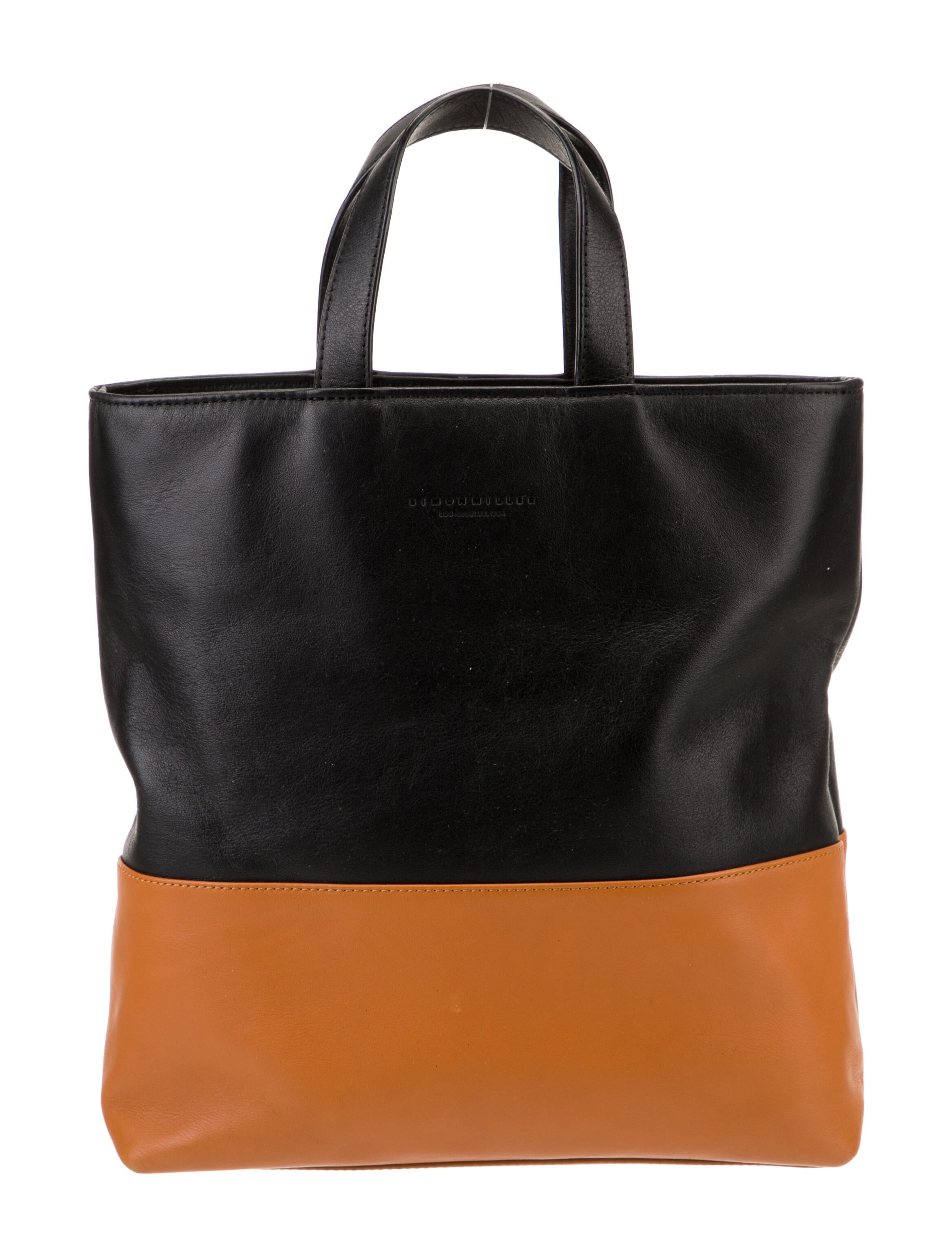 Simon Miller Leather Tote Bag - Black Handle Bags, Handbags ...