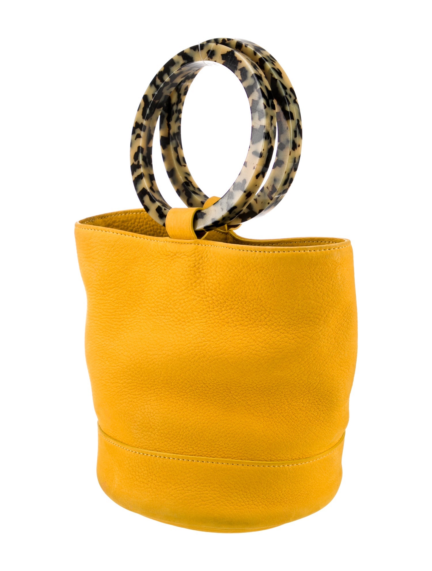 Simon Miller Leather Bucket Bag - Yellow Bucket Bags, Handbags ...