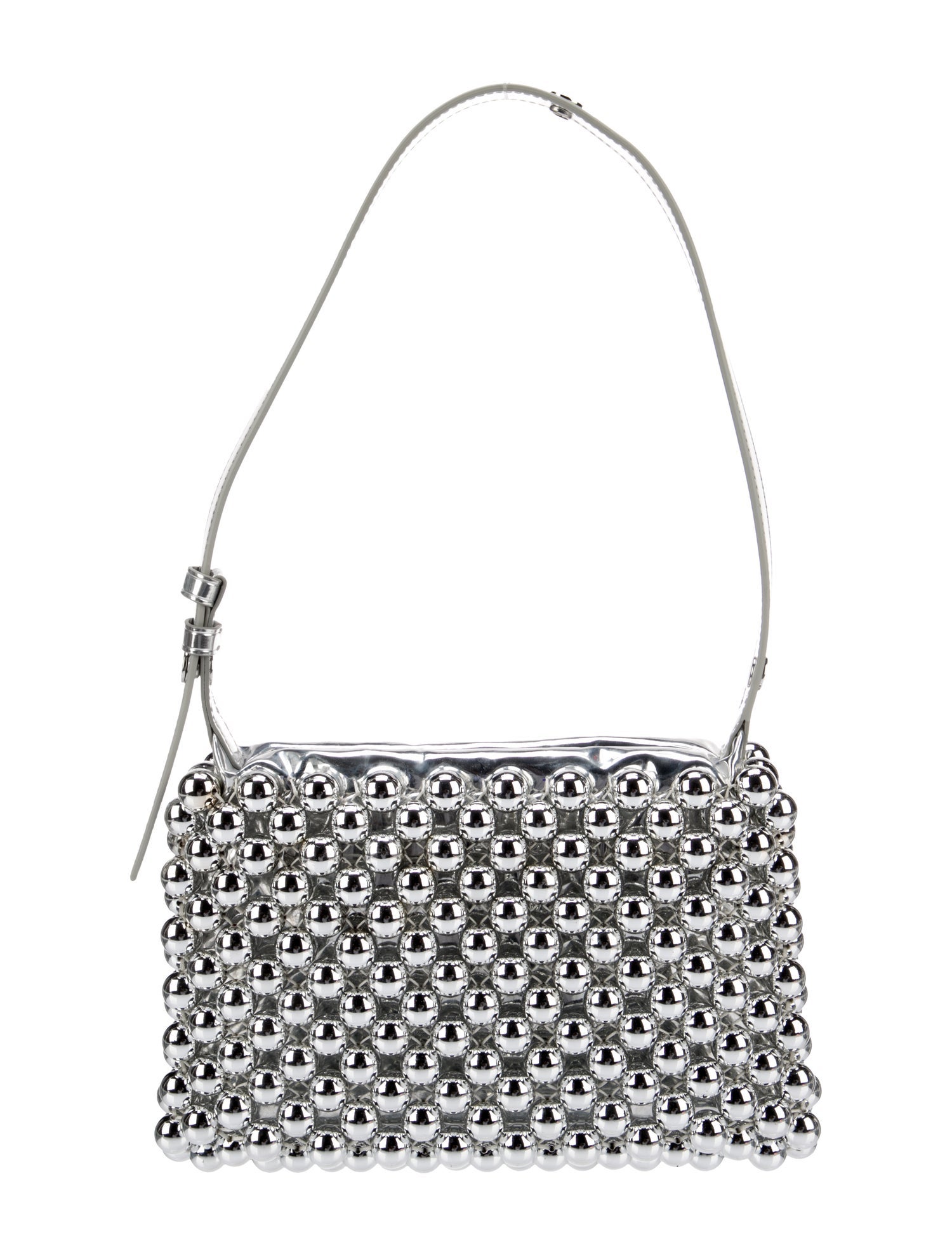 Simon Miller Bead Embellished PVC Shoulder Bag - Silver Shoulder Bags ...
