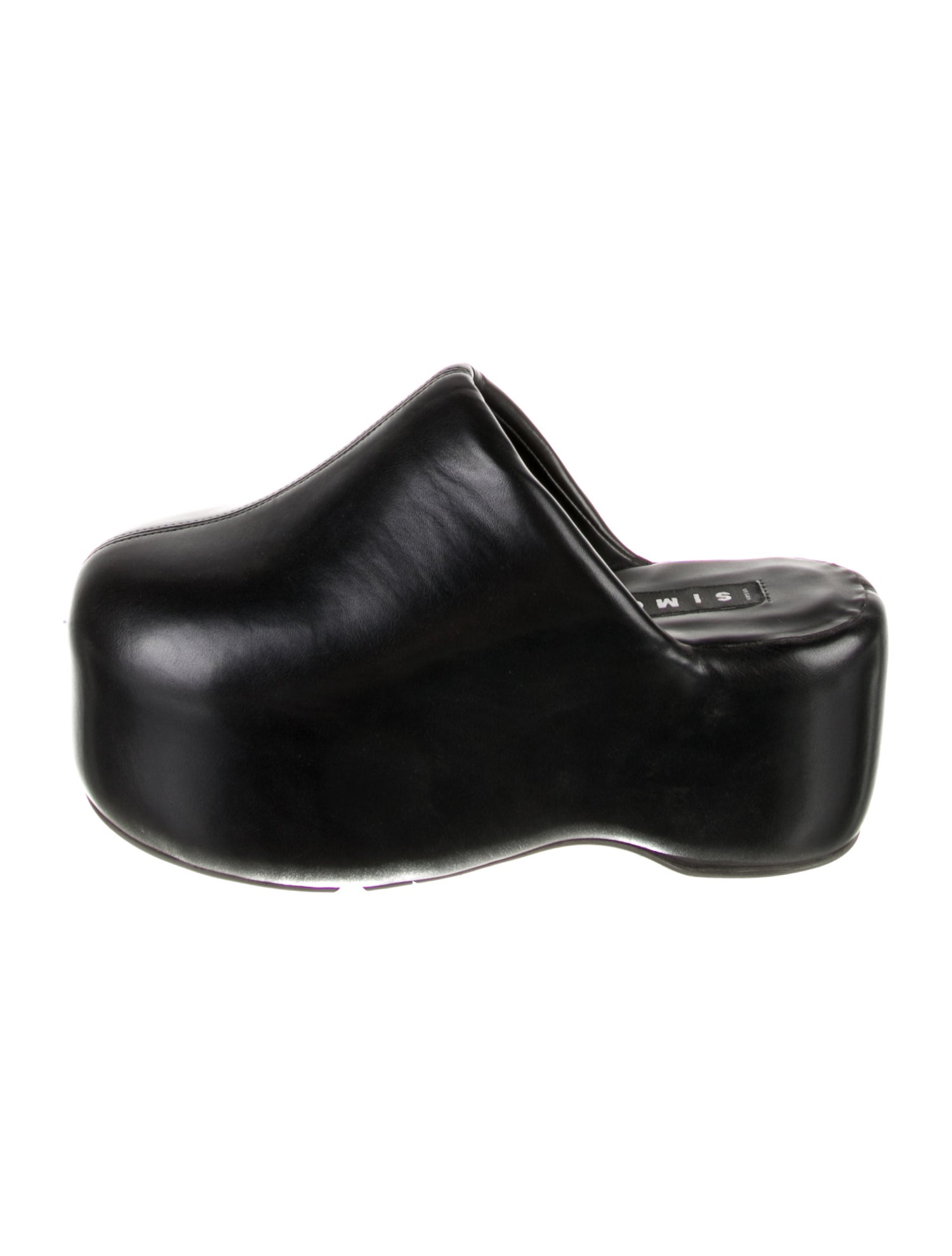 Simon Miller Leather Mules - Black Flats, Shoes - WMLLR31601 | The RealReal