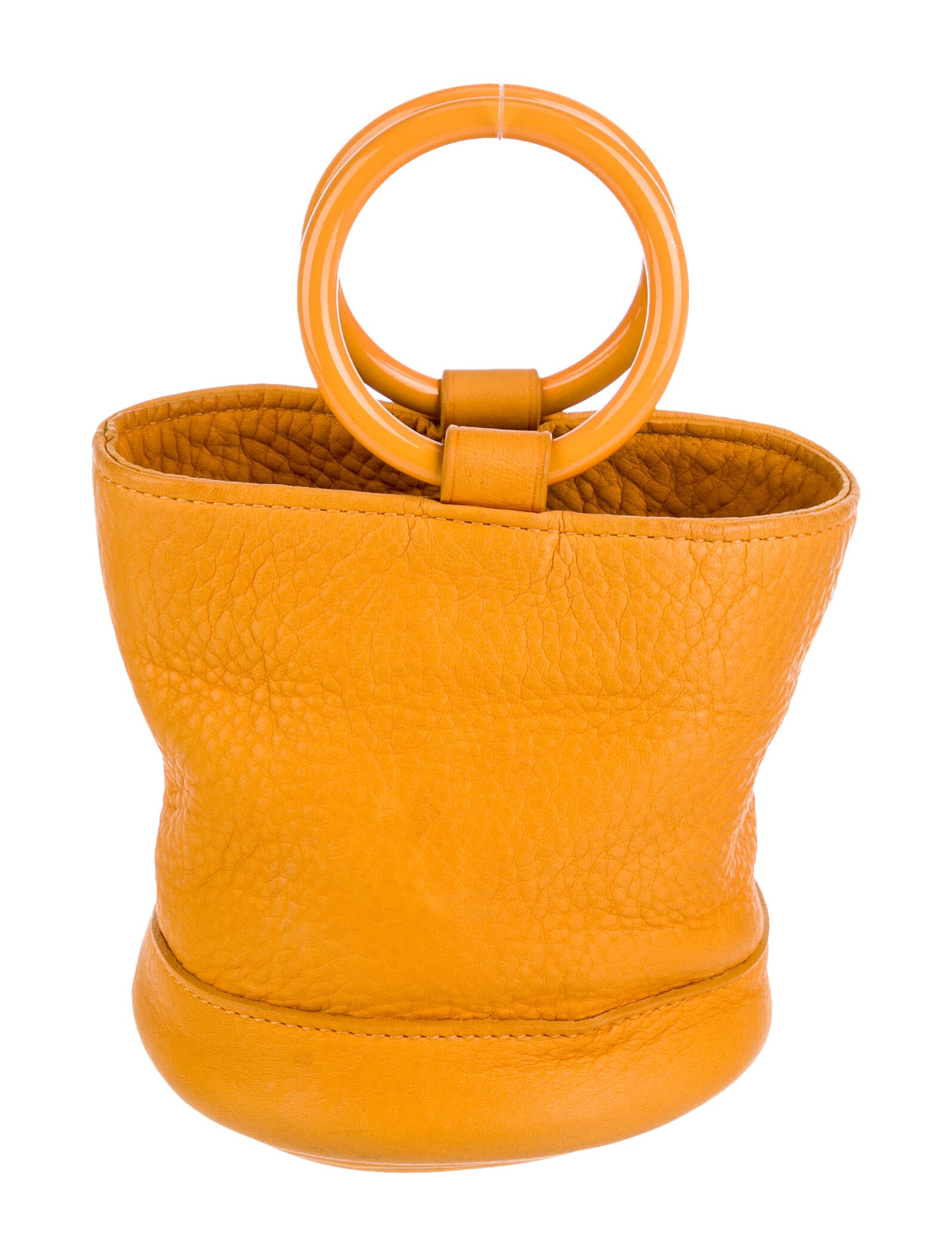 Simon Miller Leather Bucket Bag - Yellow Bucket Bags, Handbags ...