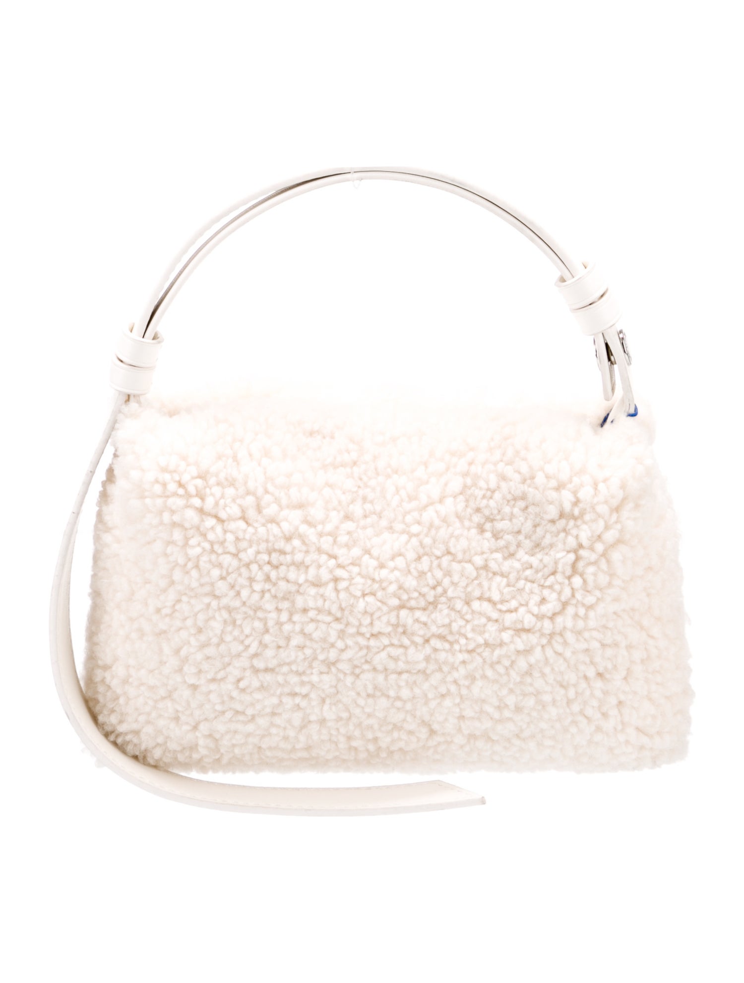 DeMellier Shearling Leather trim Handle Bag - Neutrals Handle Bags ...
