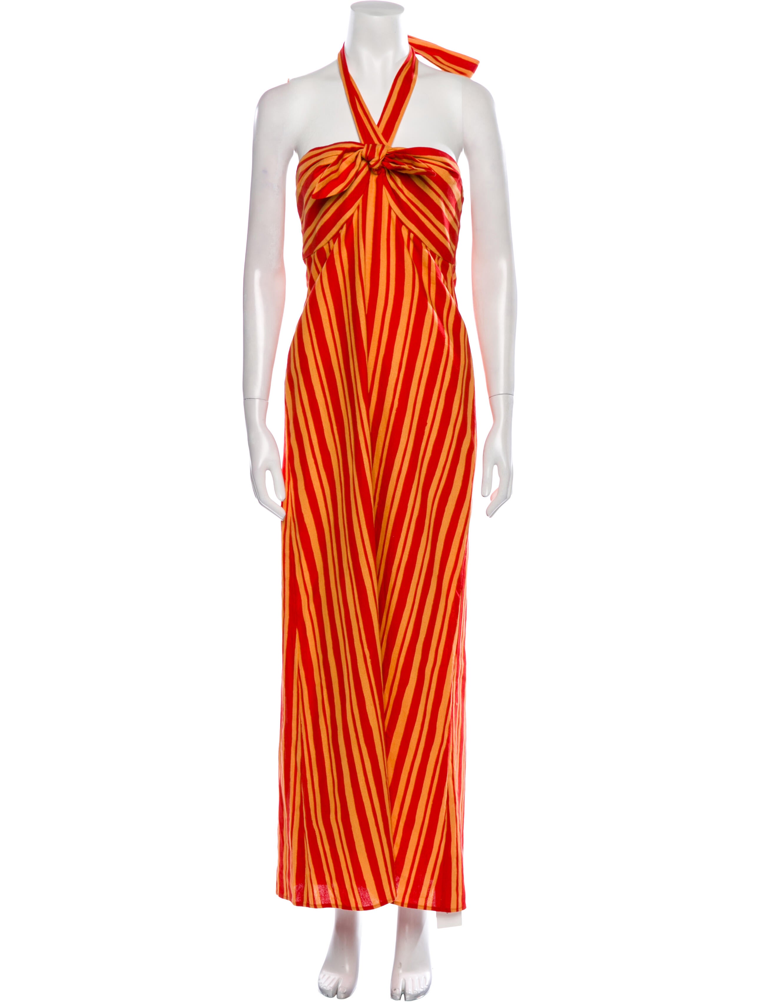 Simon Miller Linen Midi Length Dress - Orange Dresses, Clothing ...