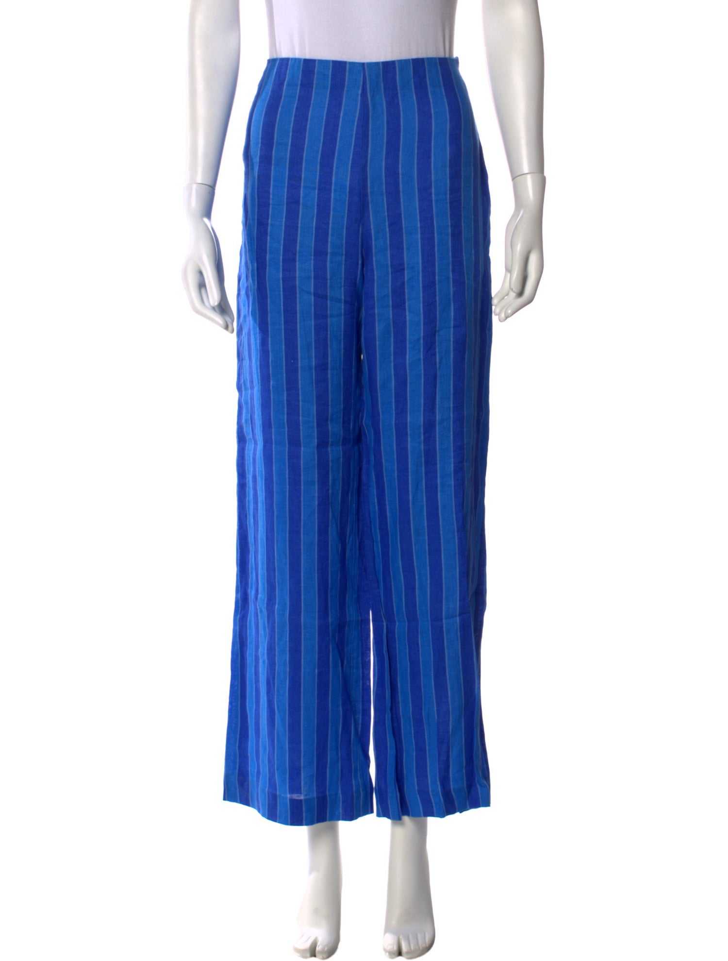 Simon Miller Linen Wide Leg Pants - 11" Rise, Blue Pants, Clothing ...