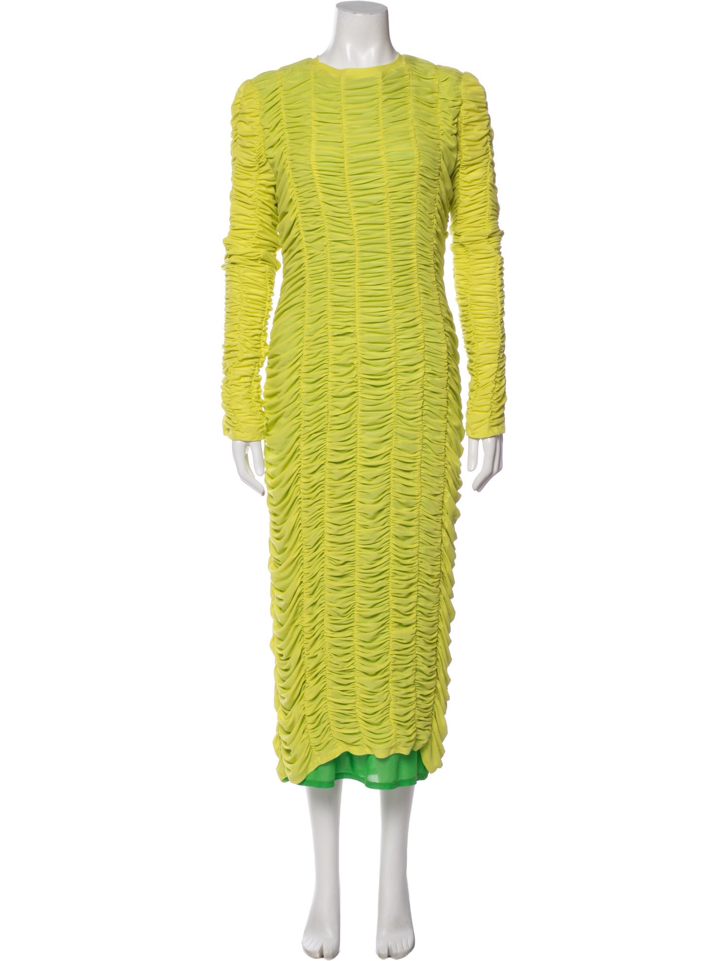 Simon Miller Crew Neck Long Dress - Green Dresses, Clothing ...