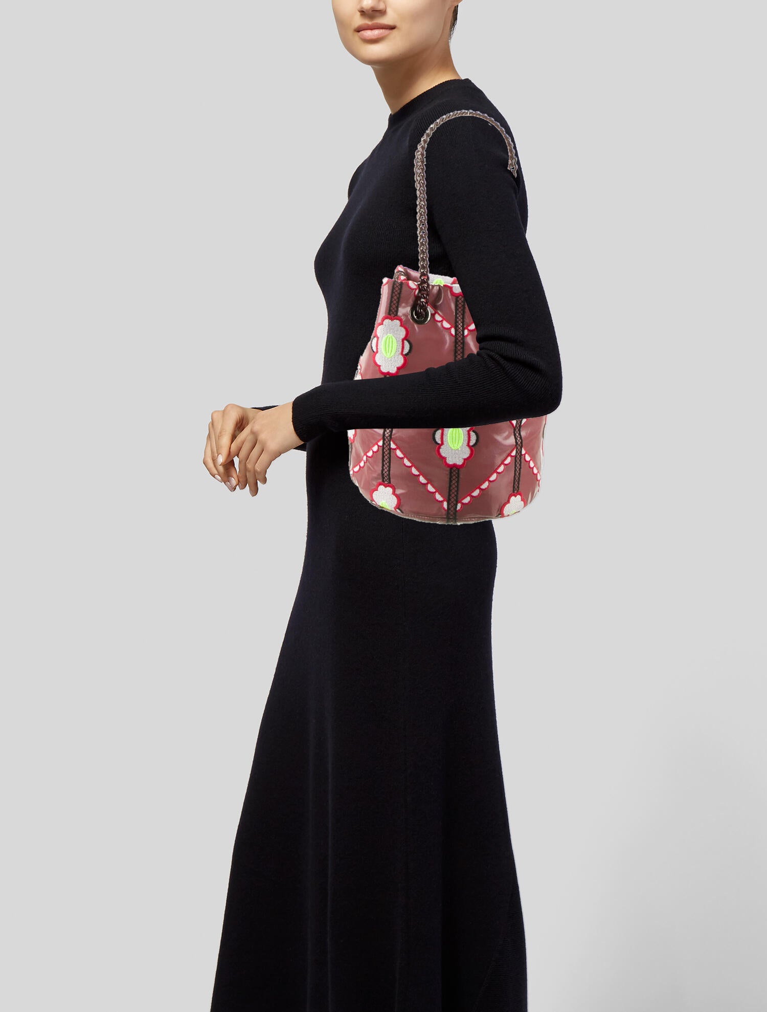 Maria La Rosa Leather Bucket Bag - Red Bucket Bags, Handbags ...