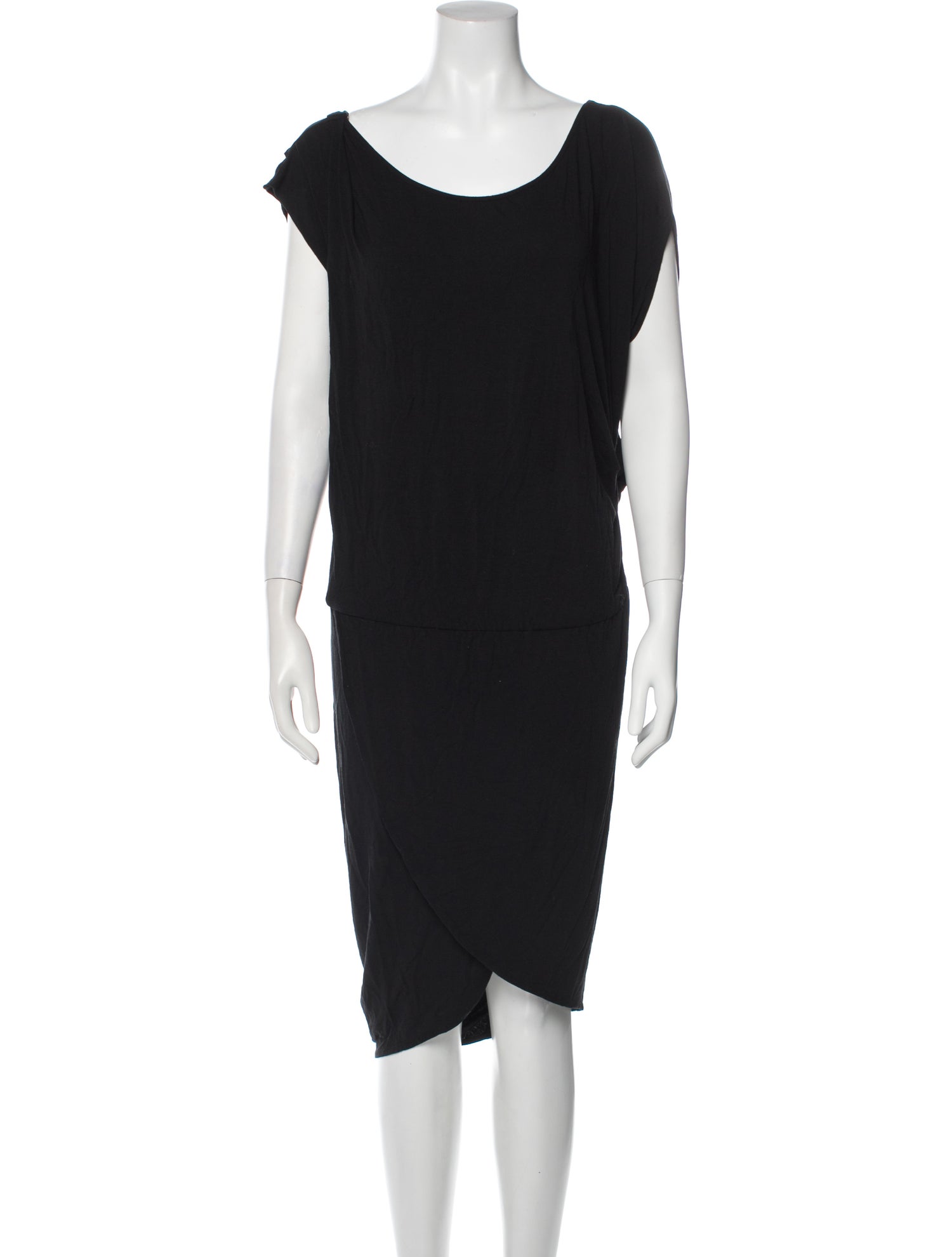 MM6 Maison Margiela Scoop Neck Midi Length Dress - Blue Dresses ...