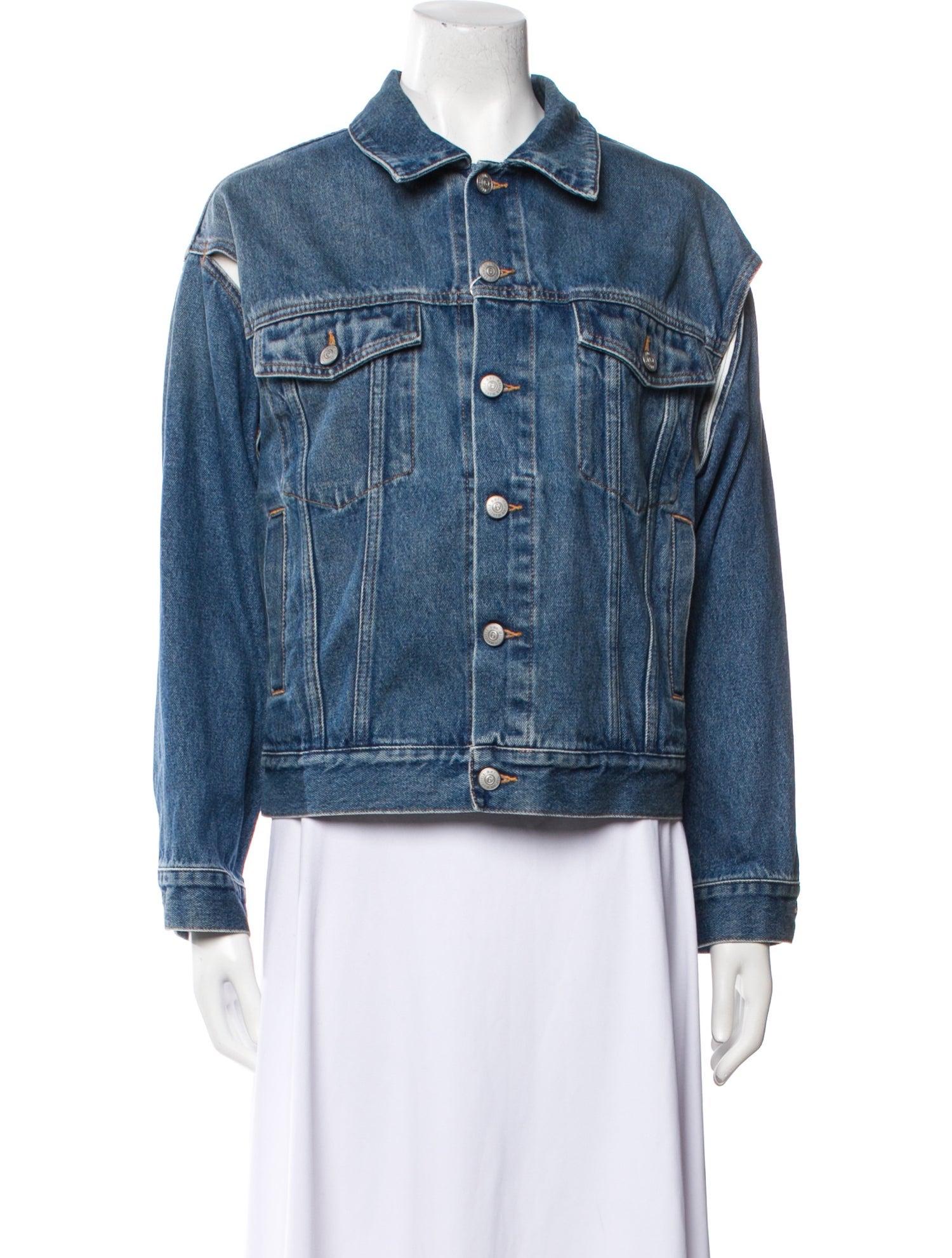 MM6 Maison Margiela Denim Jacket w/ Tags - Blue Jackets, Clothing ...
