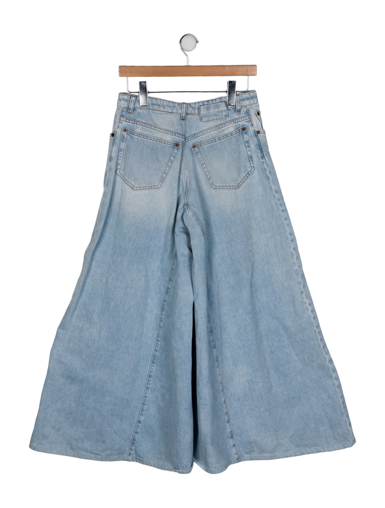 MM6 Maison Margiela High-Rise Wide Leg Jeans - Blue, 11" Rise Jeans ...