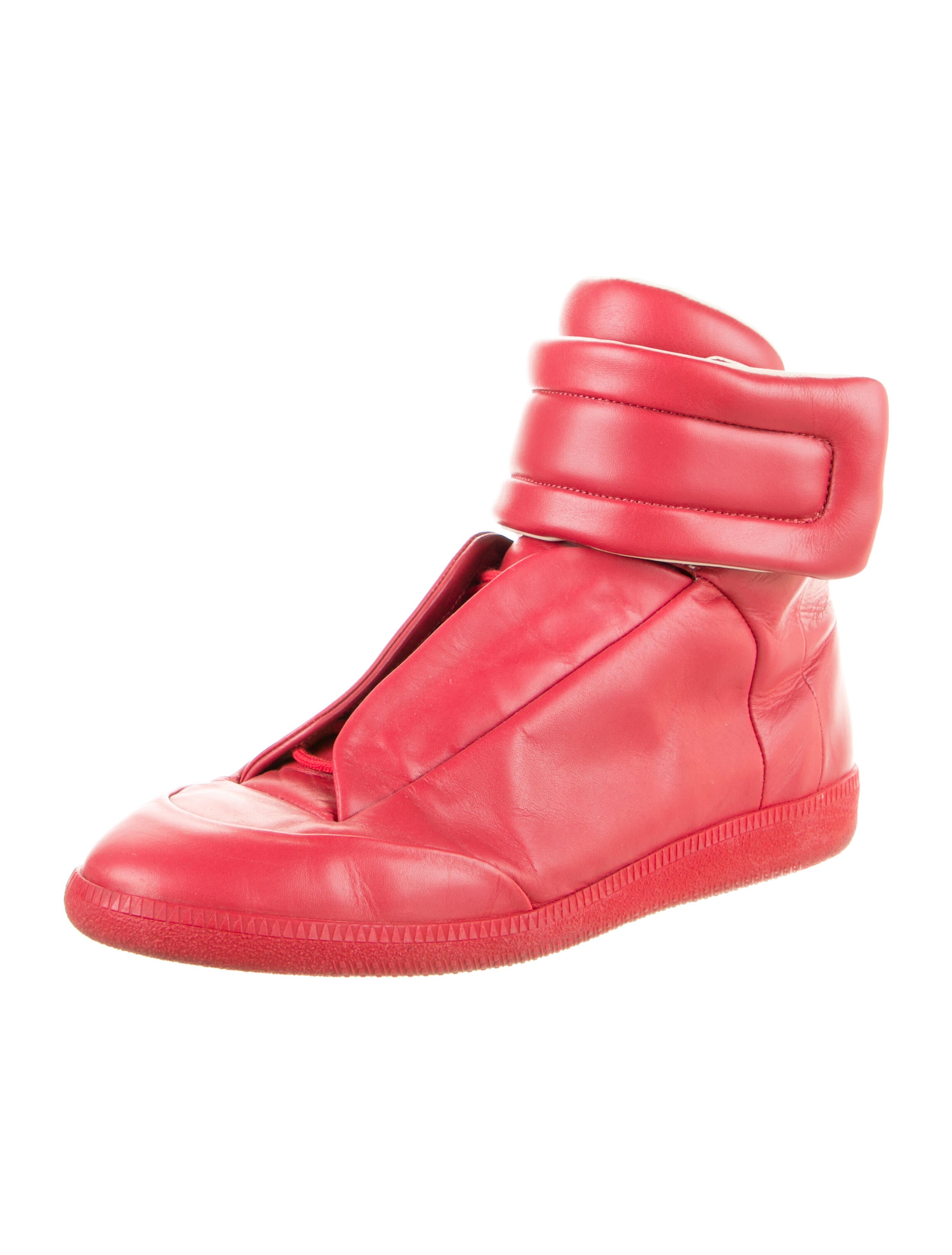 Maison Martin Margiela Future High Sneakers - Red Sneakers, Shoes ...