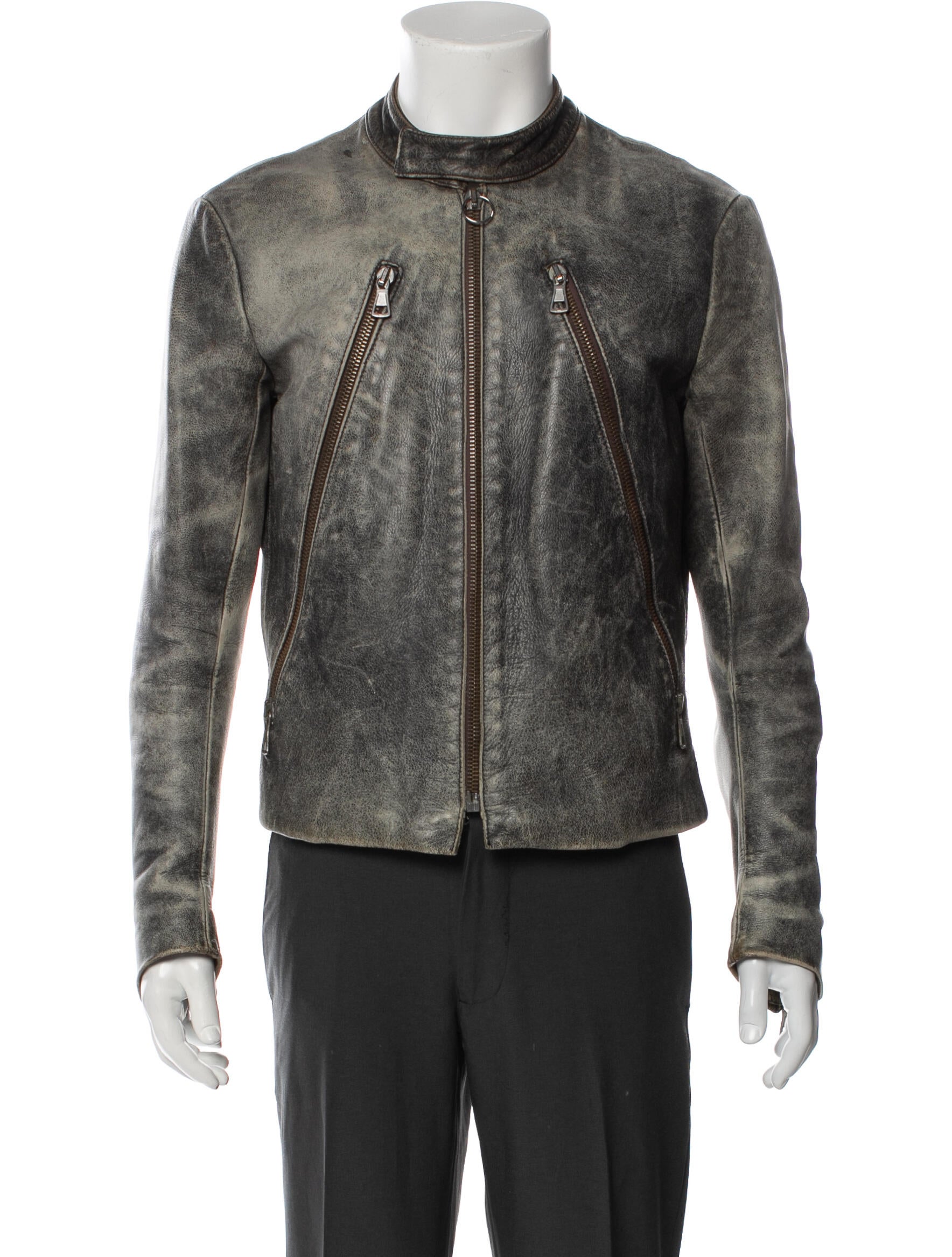 Maison Martin Margiela Vintage 2002 Moto Jacket - Grey Outerwear ...