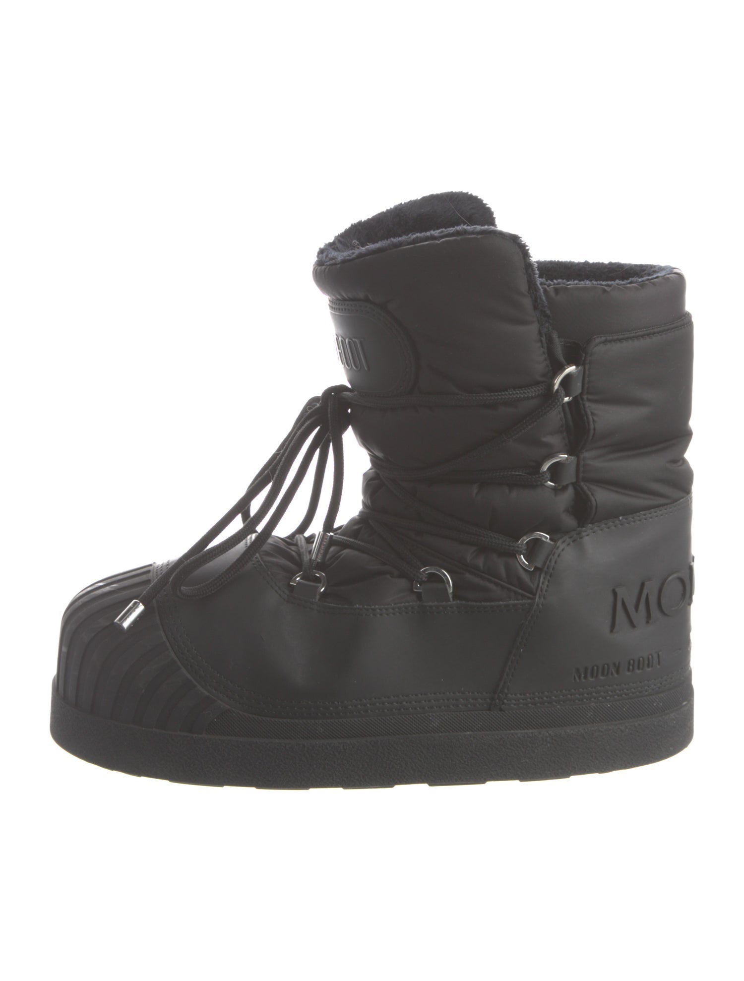 Moncler x Moon Boot Nylon Snow Boots - Black Boots, Shoes - WMMOB20017 ...