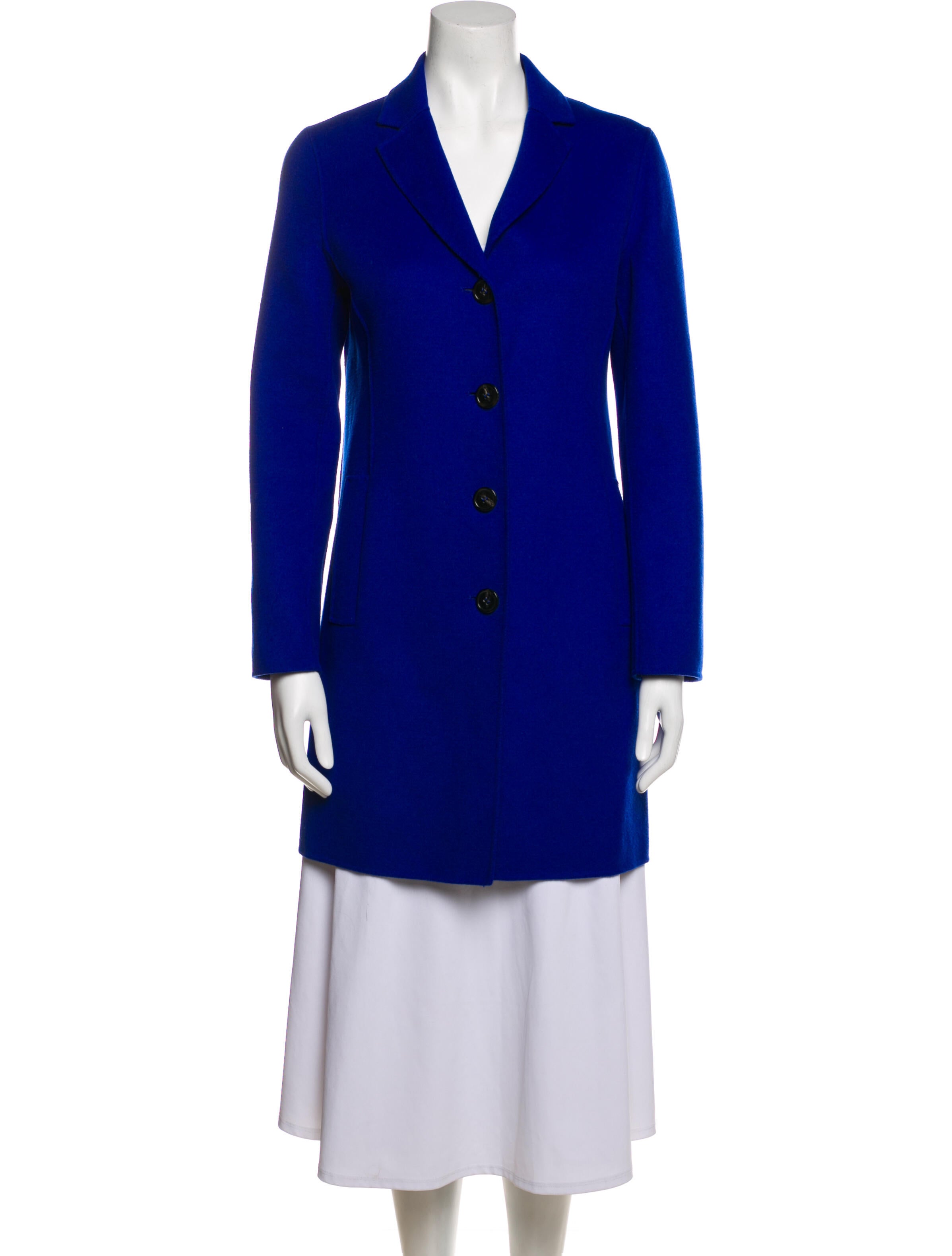 Max Mara Studio Coat - Blue Coats, Clothing - WMMSA22213 | The RealReal