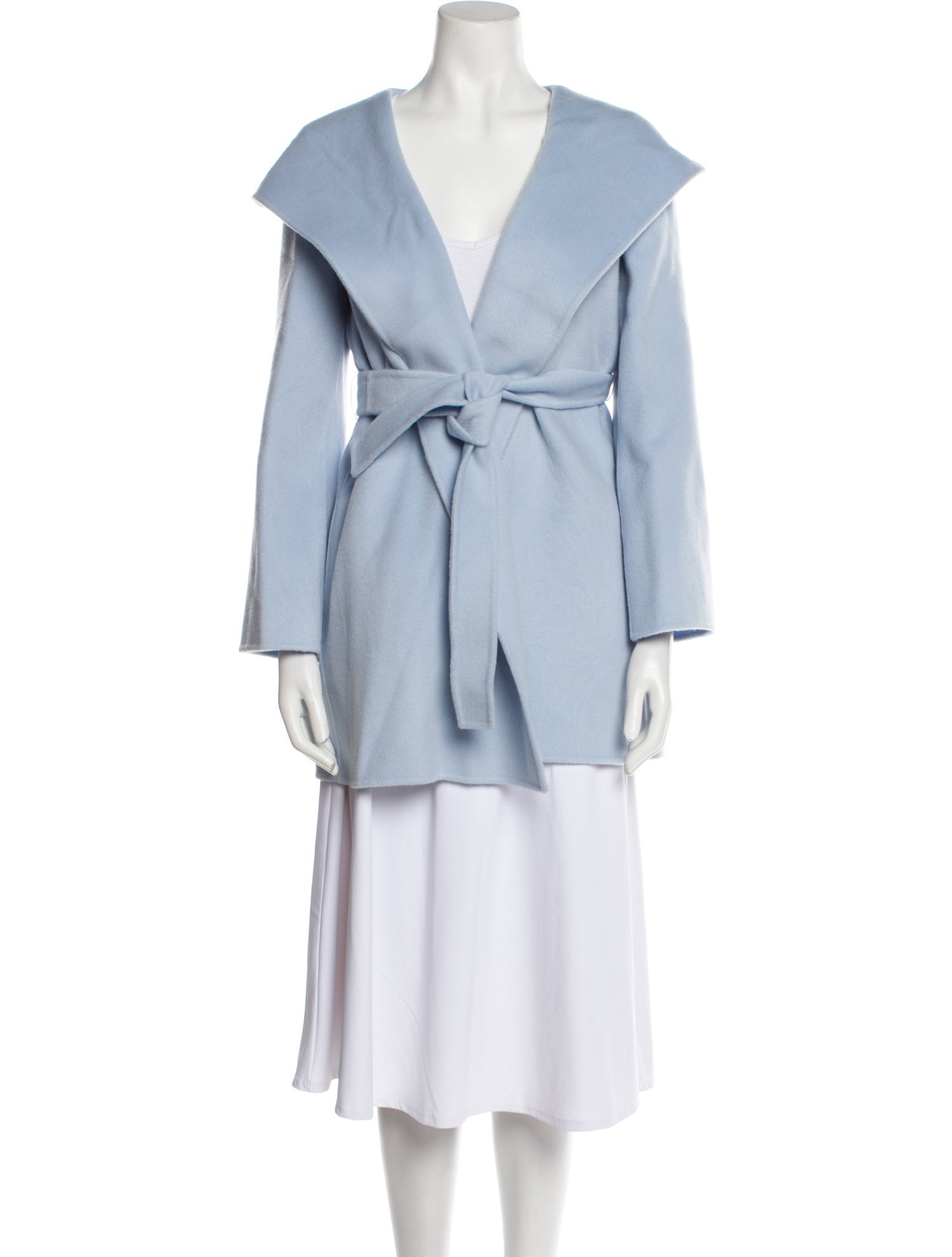 Max Mara Studio Cashmere Coat w/ Tags - Blue Coats, Clothing ...