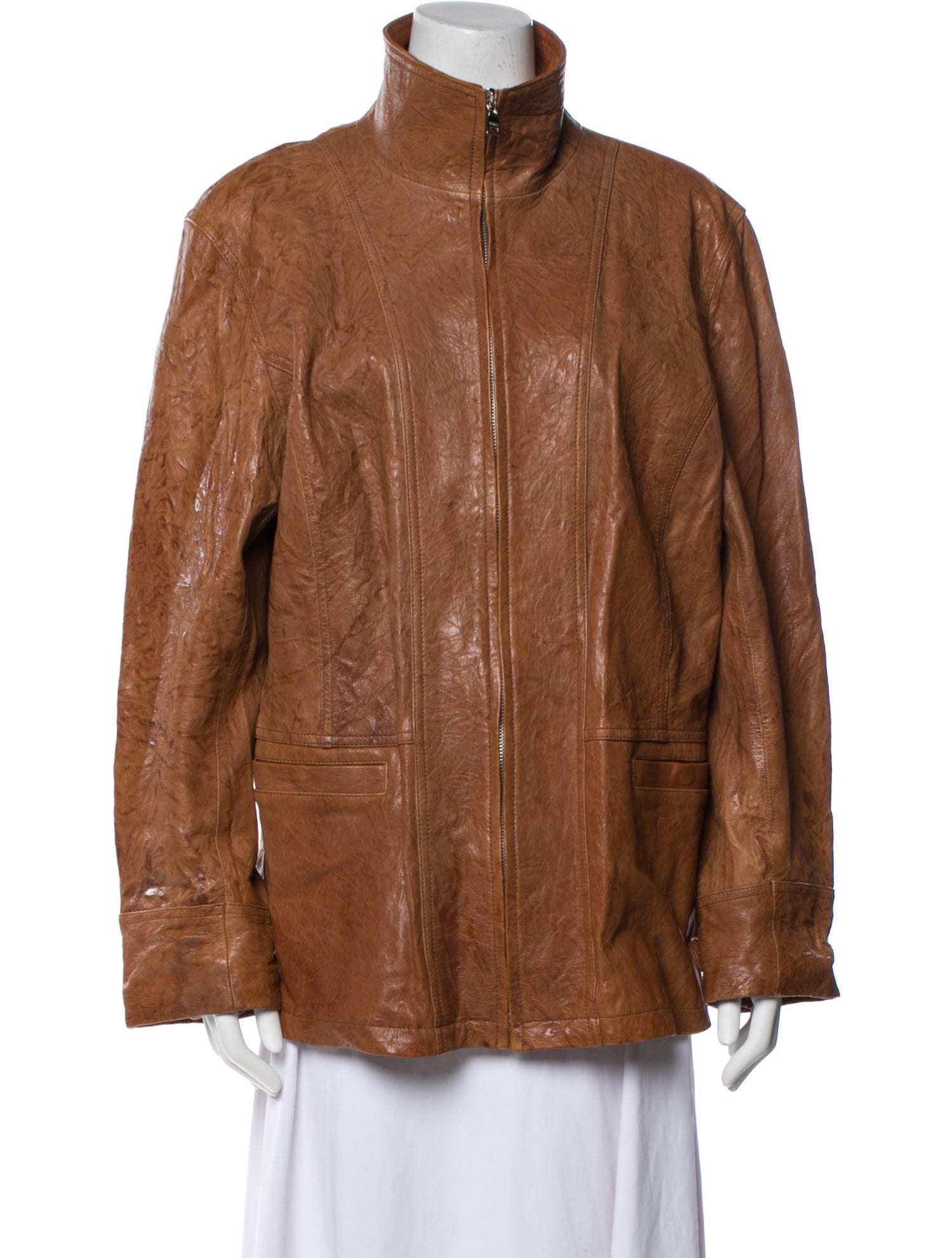 Marc New York by Andrew Marc Leather Faux Fur Jacket - Brown Jackets ...