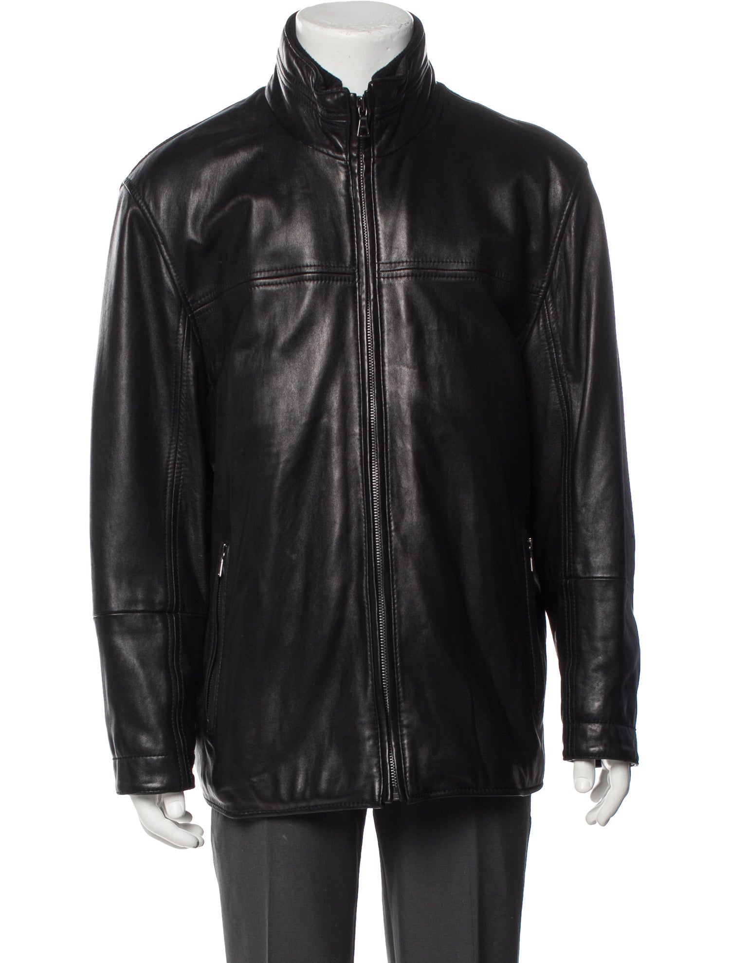 Marc New York by Andrew Marc Leather Moto Jacket - Black Outerwear ...