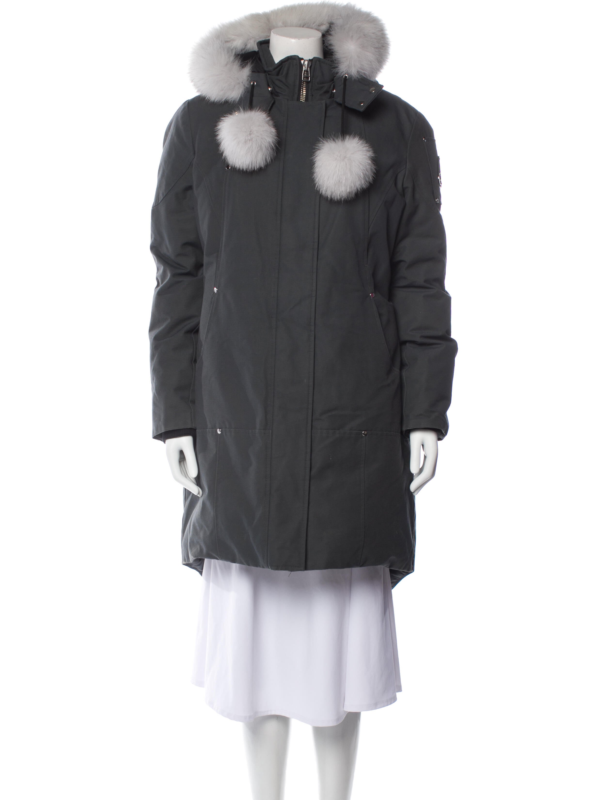 Moose Knuckles Down Coat - Grey Coats, Clothing - WMOKN22600 | The RealReal