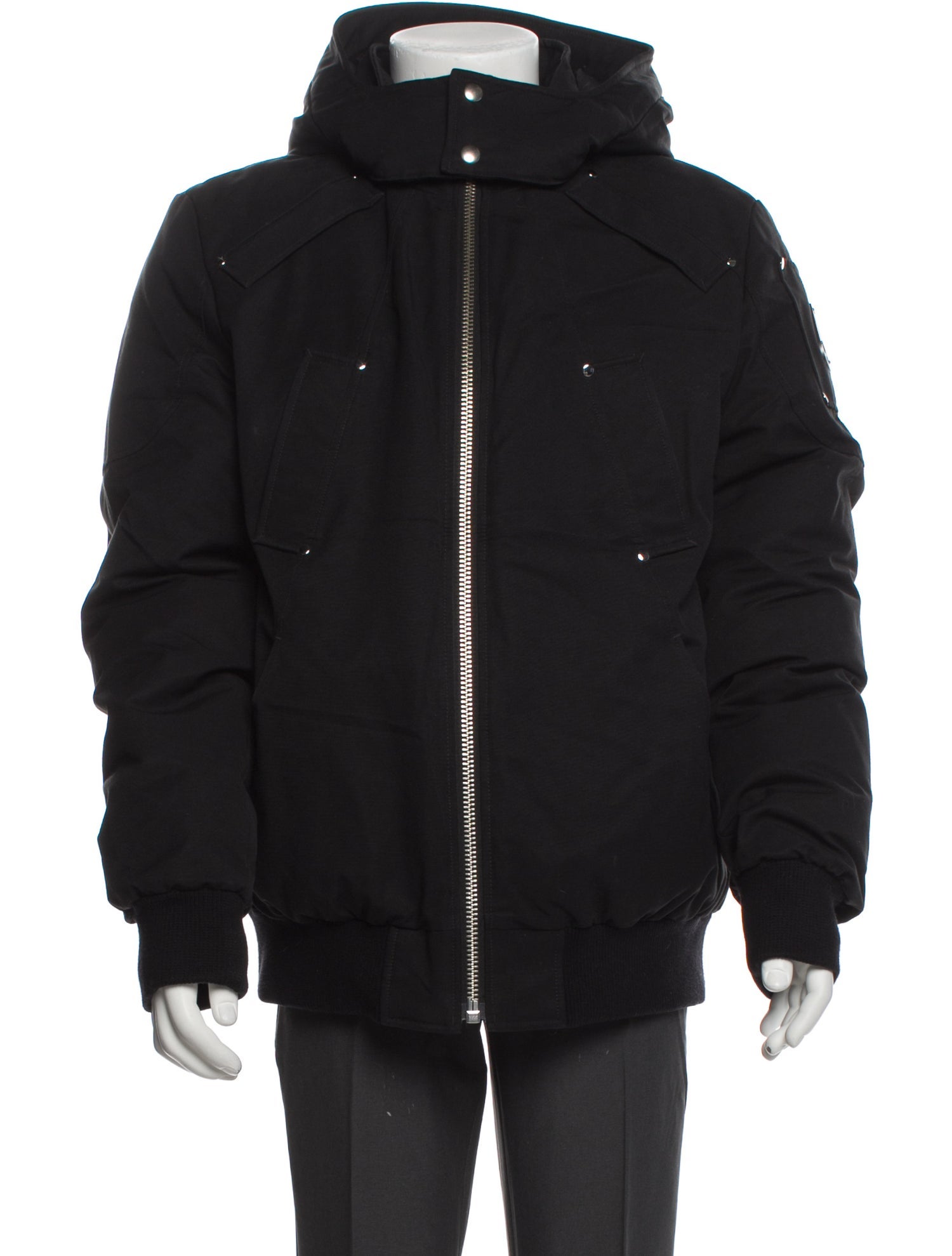 Moose Knuckles Puffer Coat - Black Outerwear, Clothing - WMOKN24302 ...