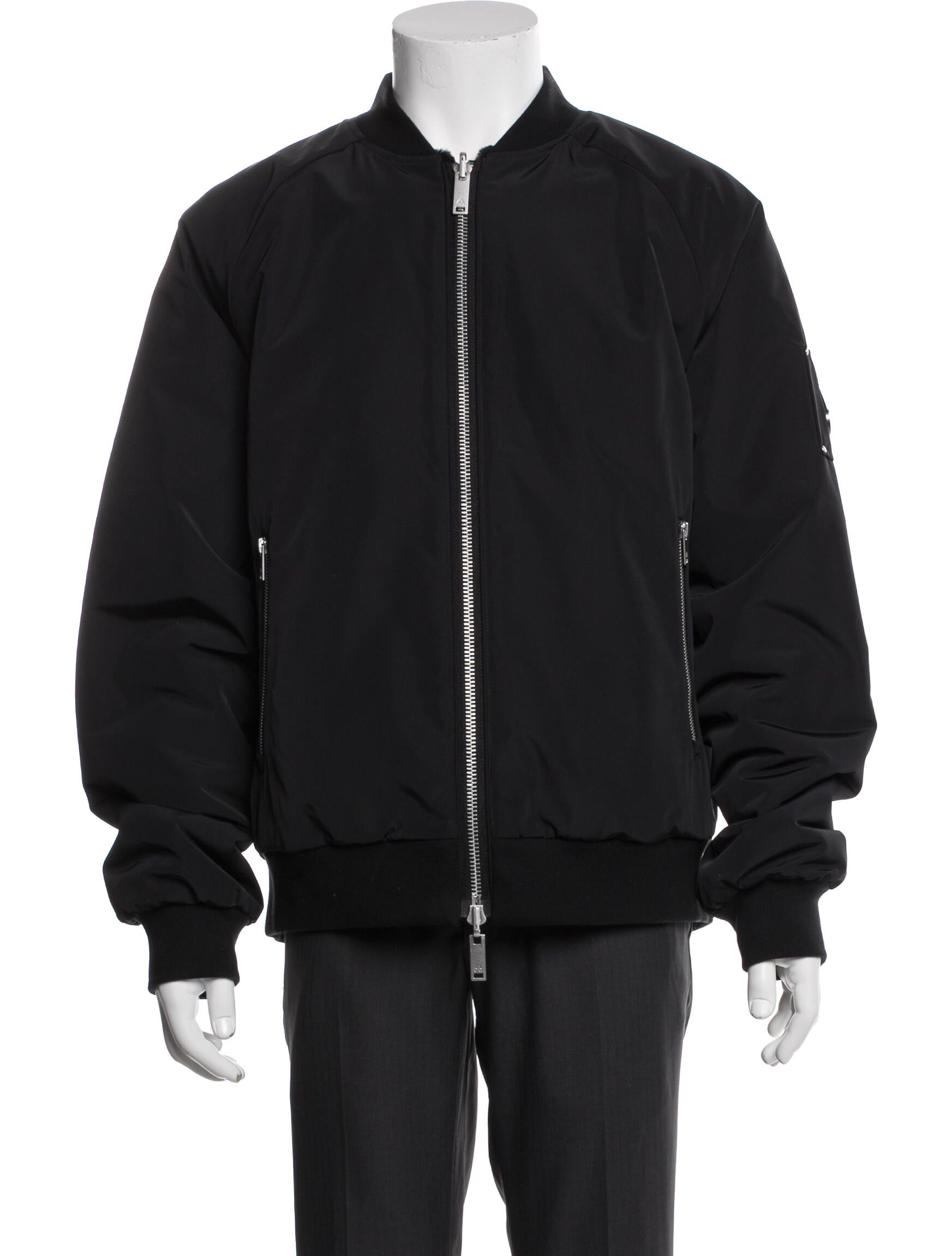 Moose Knuckles Bomber Jacket - Blue Outerwear, Clothing - WMOKN24583 ...