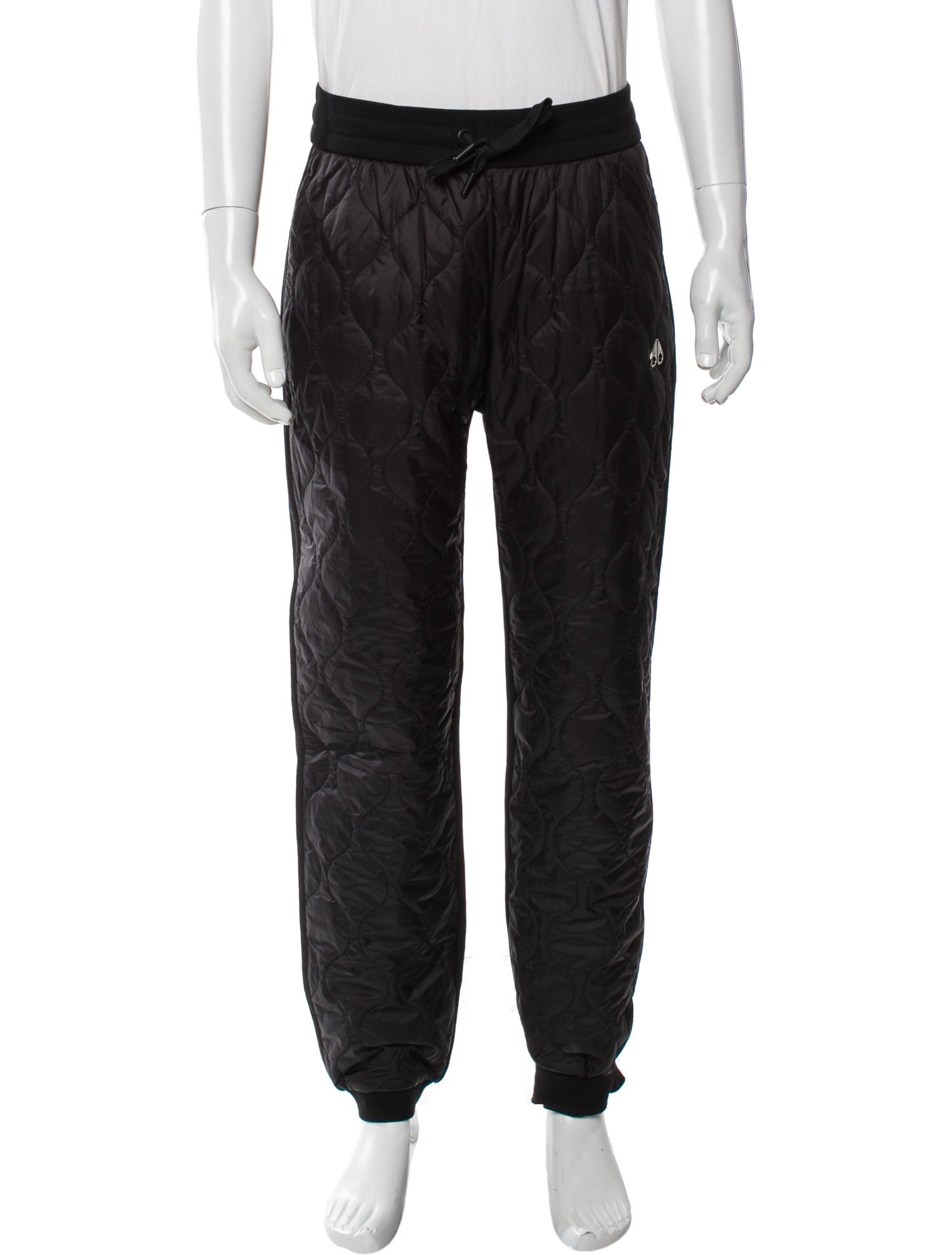 Moose Knuckles Graphic Print Joggers - Blue, 13" Rise Pants, Clothing ...