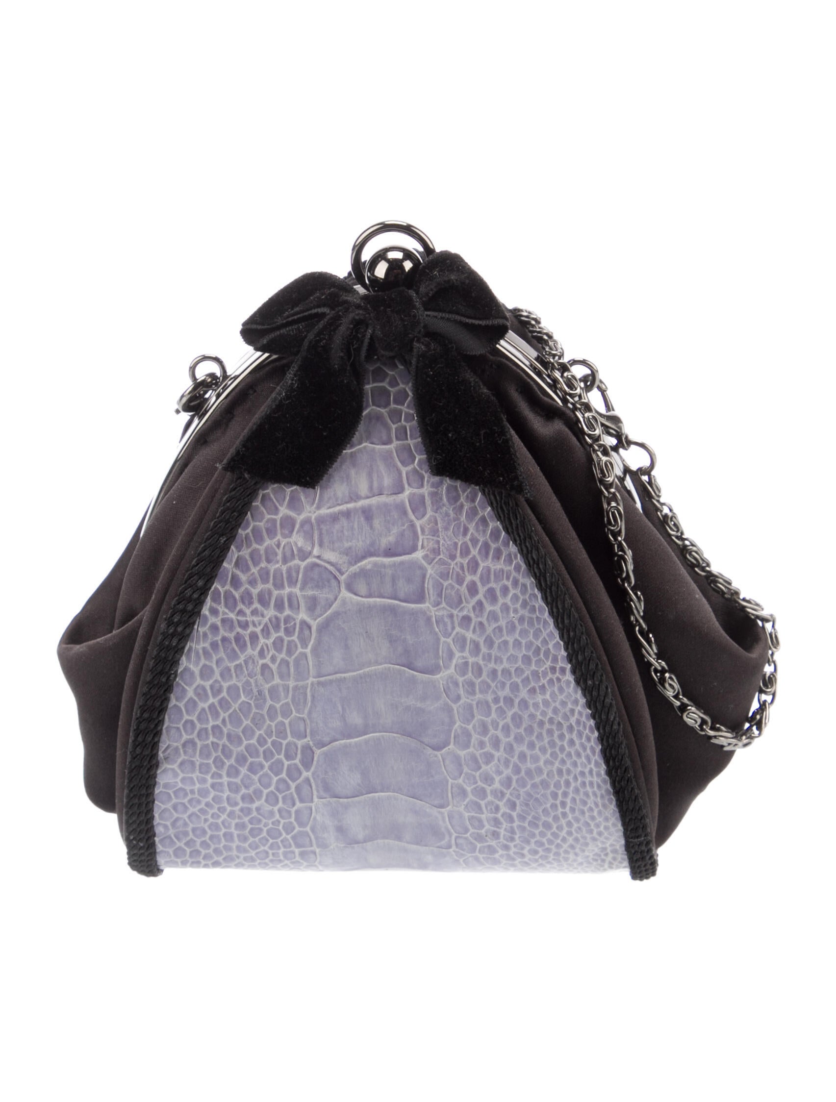 Moo Roo Embossed Leather Handle Bag - Blue Handle Bags, Handbags ...