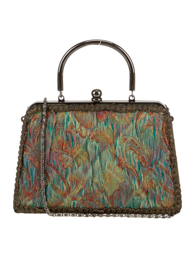 Moo Roo Nylon Top Handle Bag - Blue Handle Bags, Handbags - WMORO20165 ...