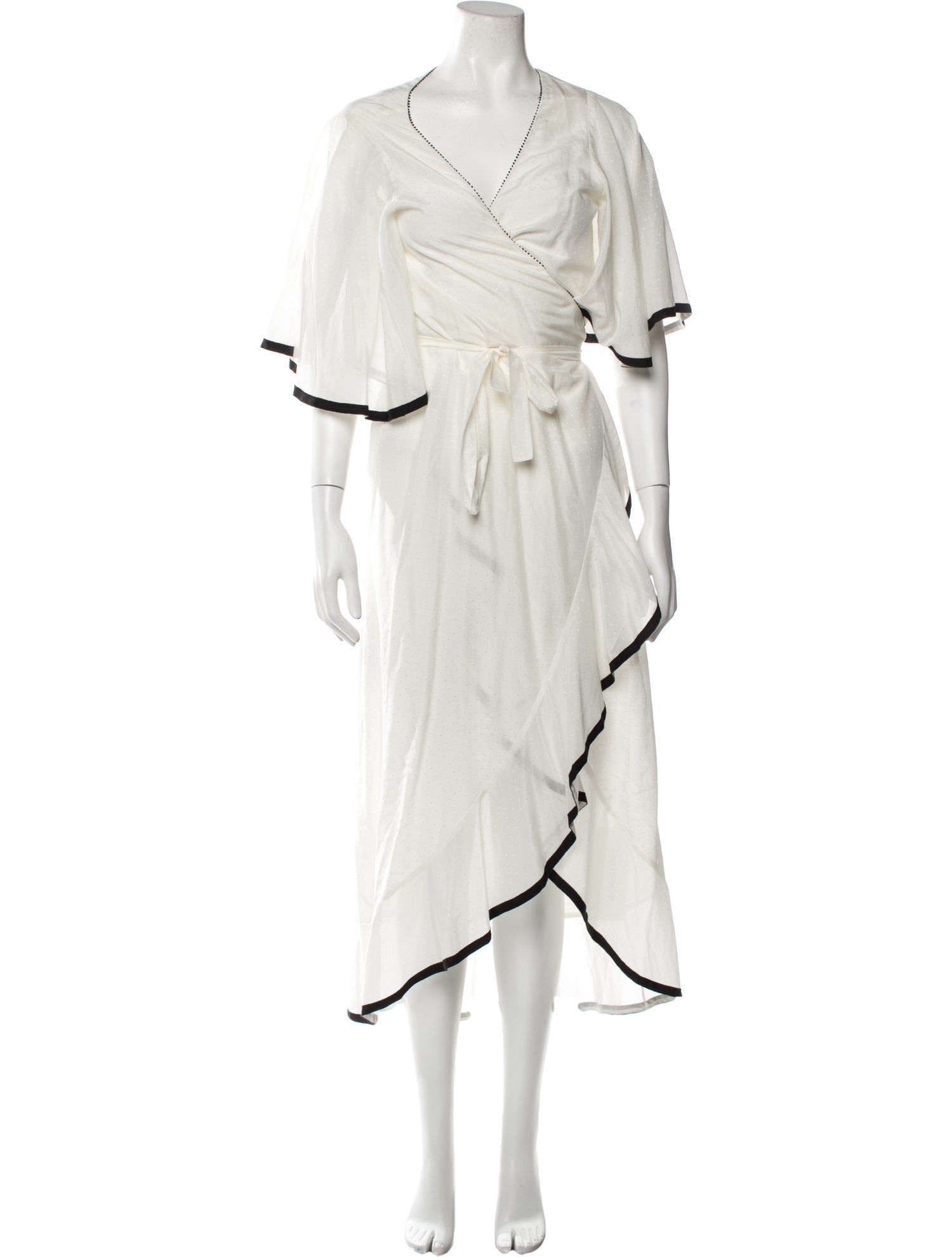 Morgan Lane V-Neck Long Dress - White Dresses, Clothing - WMRGL22693 ...