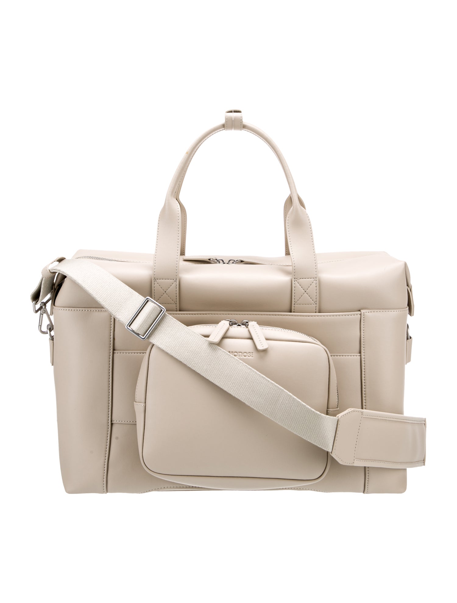 Monos Leather Weekender Bag - Neutrals Luggage and Travel, Handbags ...