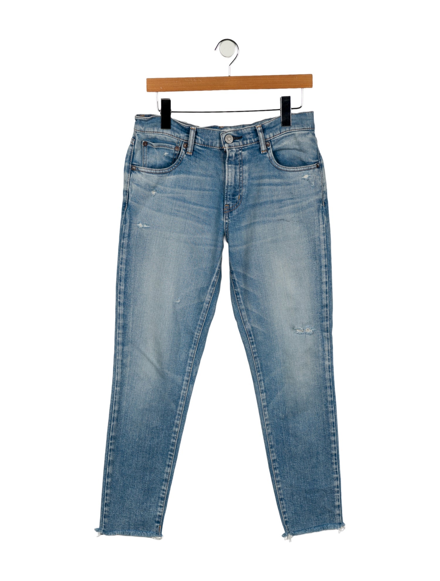 Moussy Vintage Mid-Rise Skinny Leg Jeans - Blue, 10.5" Rise Jeans, Clothing - WMSVT25566 | The ...