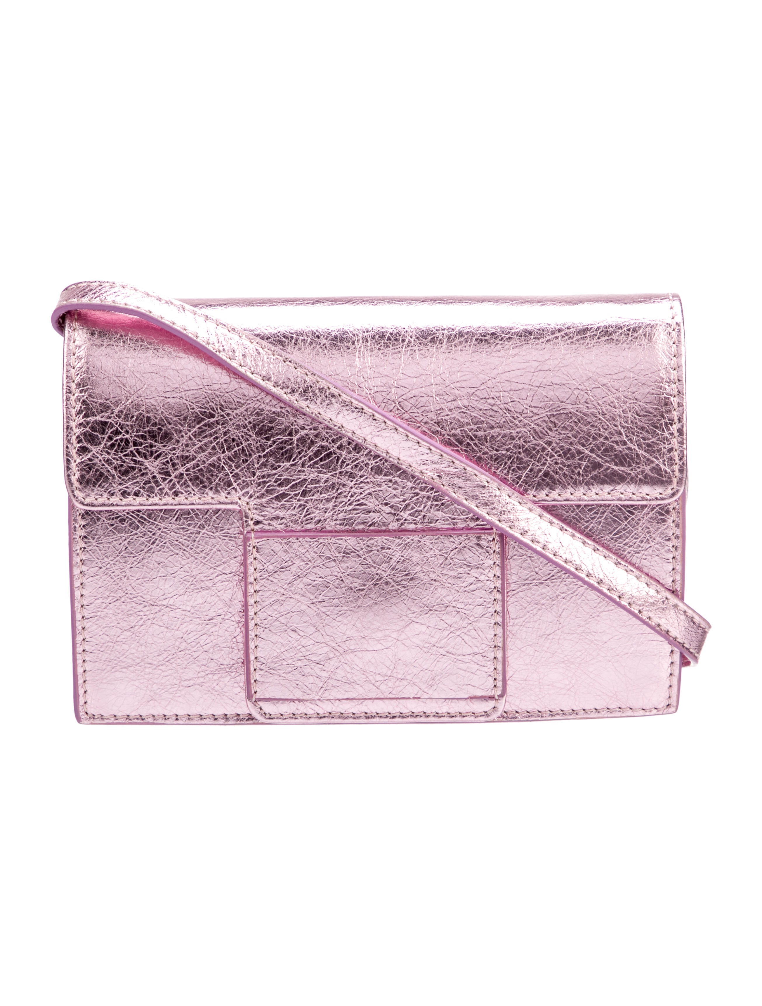 Tory Burch Leather Shoulder Bag - Silver Shoulder Bags, Handbags ...