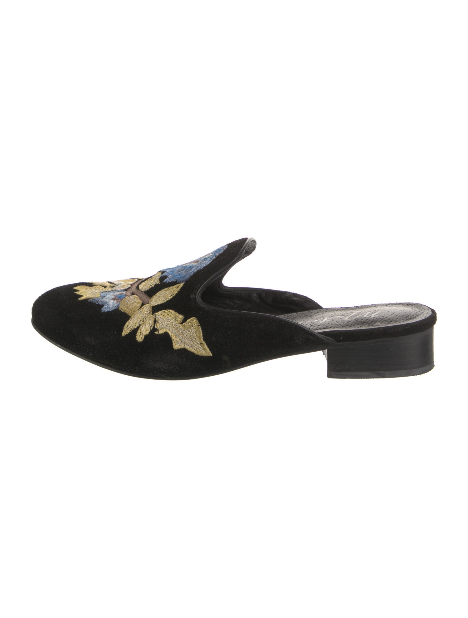 Matisse Suede Graphic Print Slides - Black Sandals, Shoes - WMTSS20860 ...