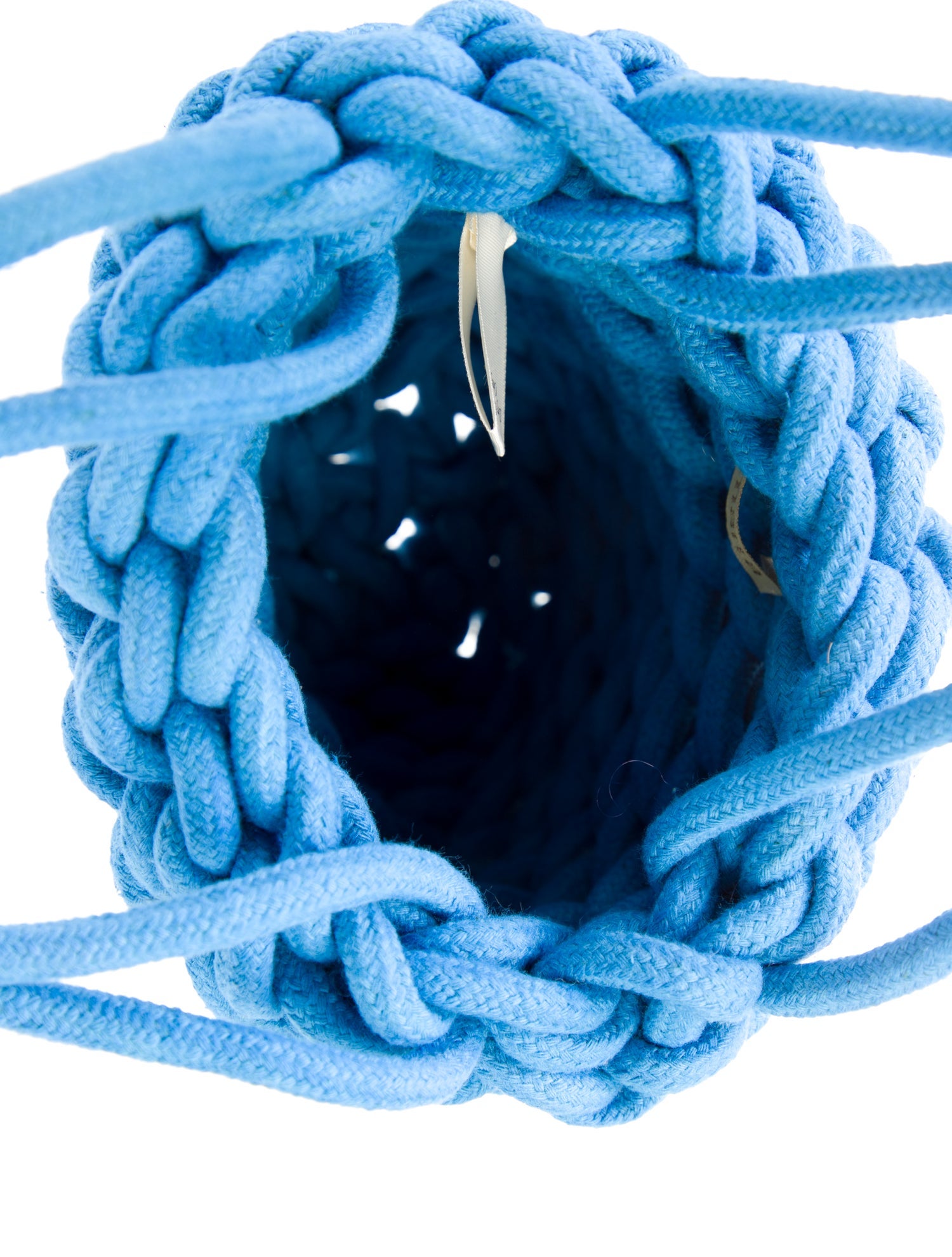 Matta Woven Handle Bag - Blue Handle Bags, Handbags - WMTTA23639 | The ...