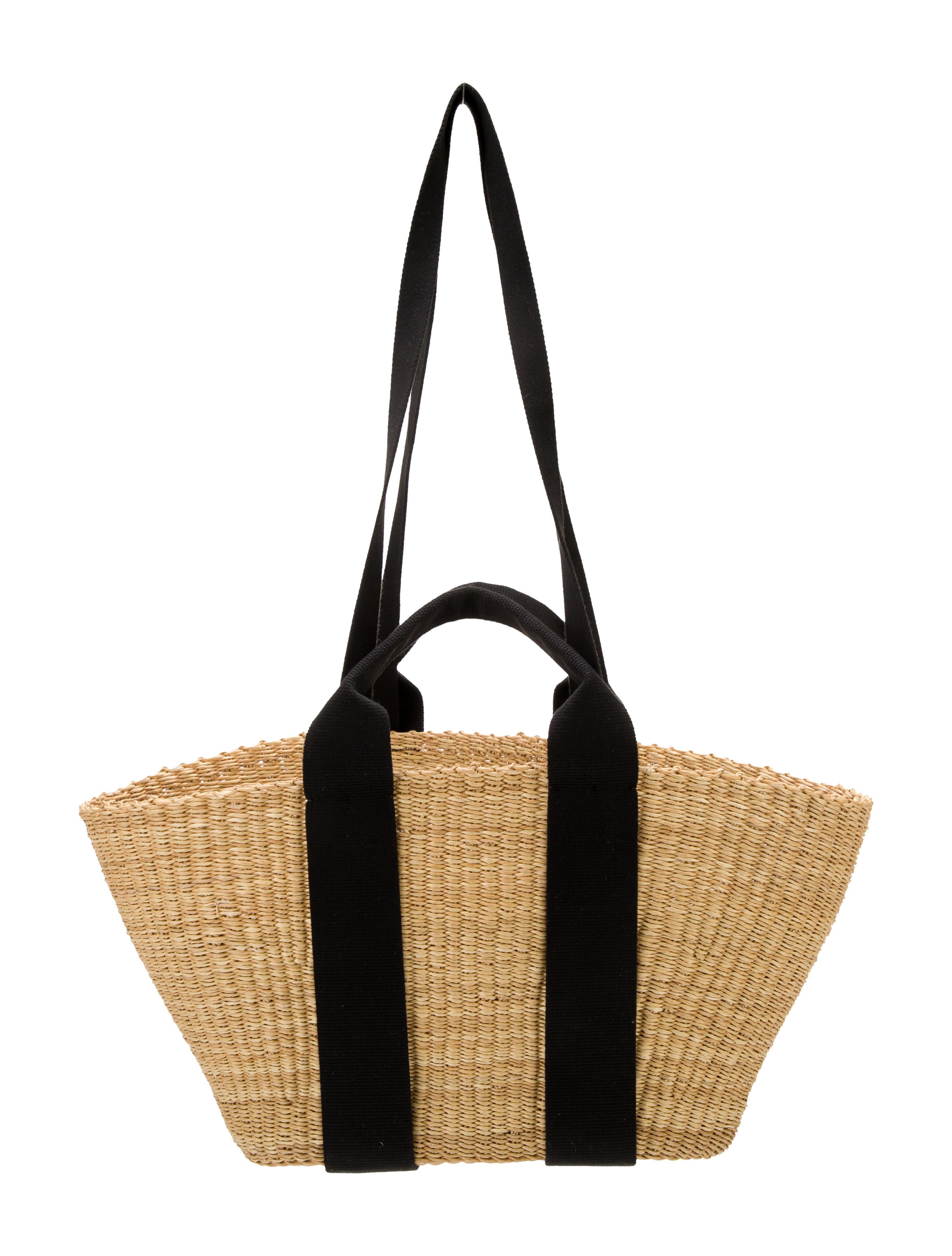 Muun Straw Handle Bag - Neutrals Shoulder Bags, Handbags - WMUUN20316 ...