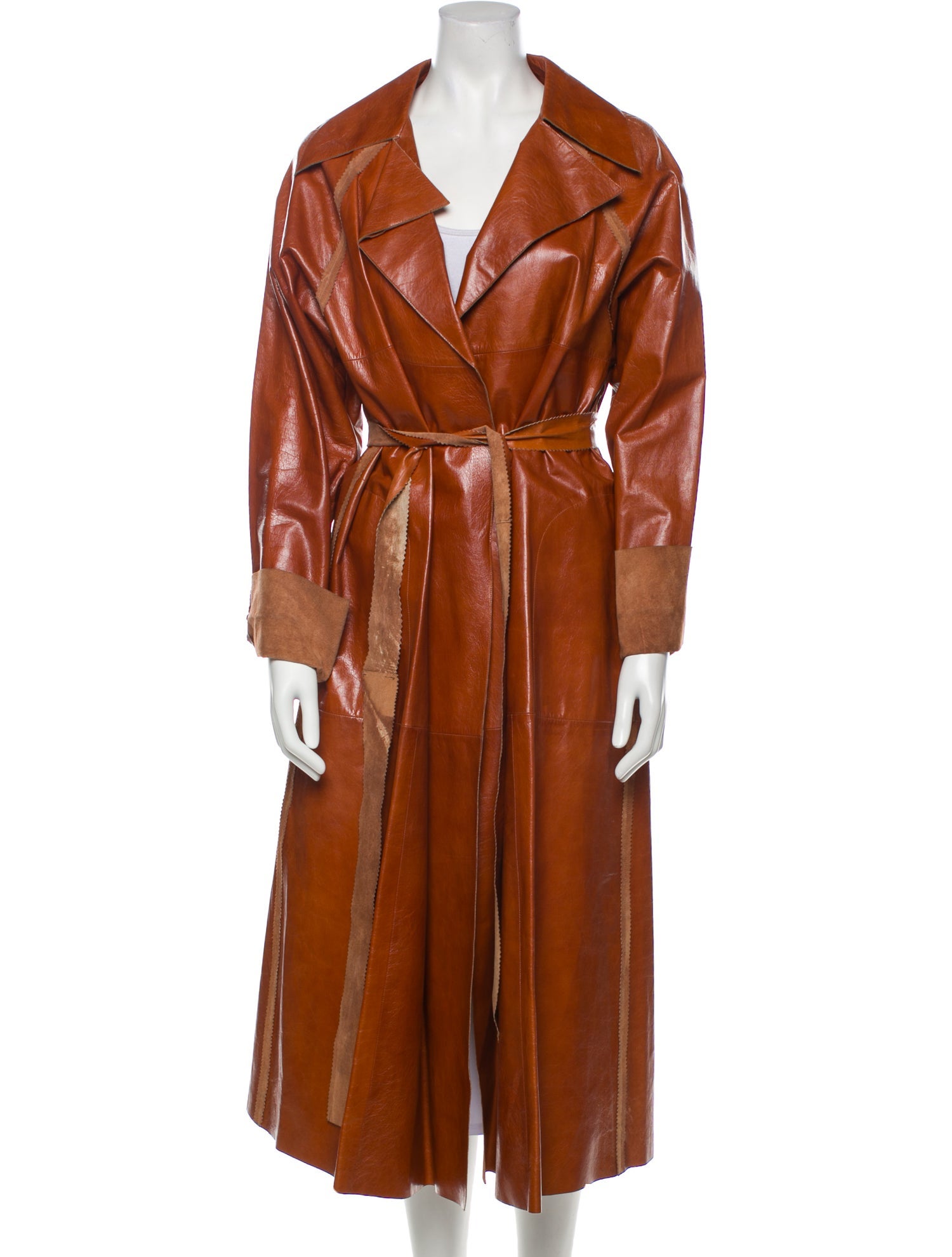 Mario Valentino Vintage 1980's Trench Coat - Orange Coats, Clothing ...