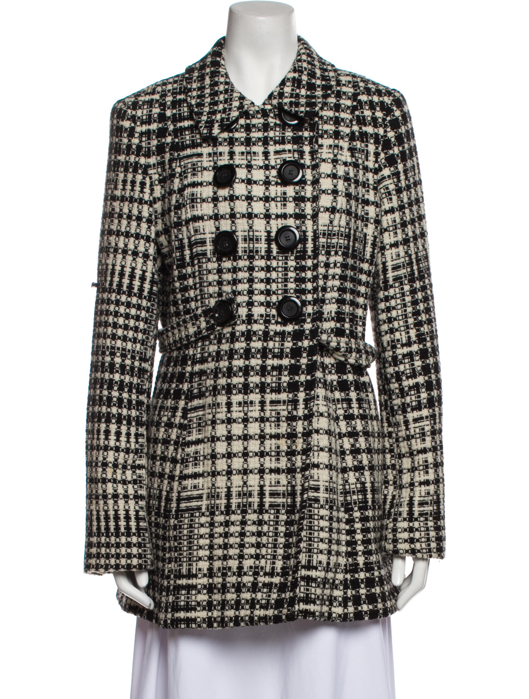 Marvin Richards Acetate Tweed Pattern Coat - Coats, Clothing ...