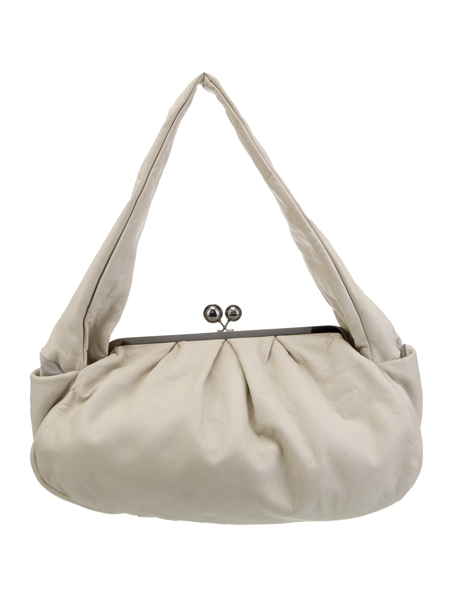 Max Mara Weekend Leather Shoulder Bag - White Shoulder Bags, Handbags ...