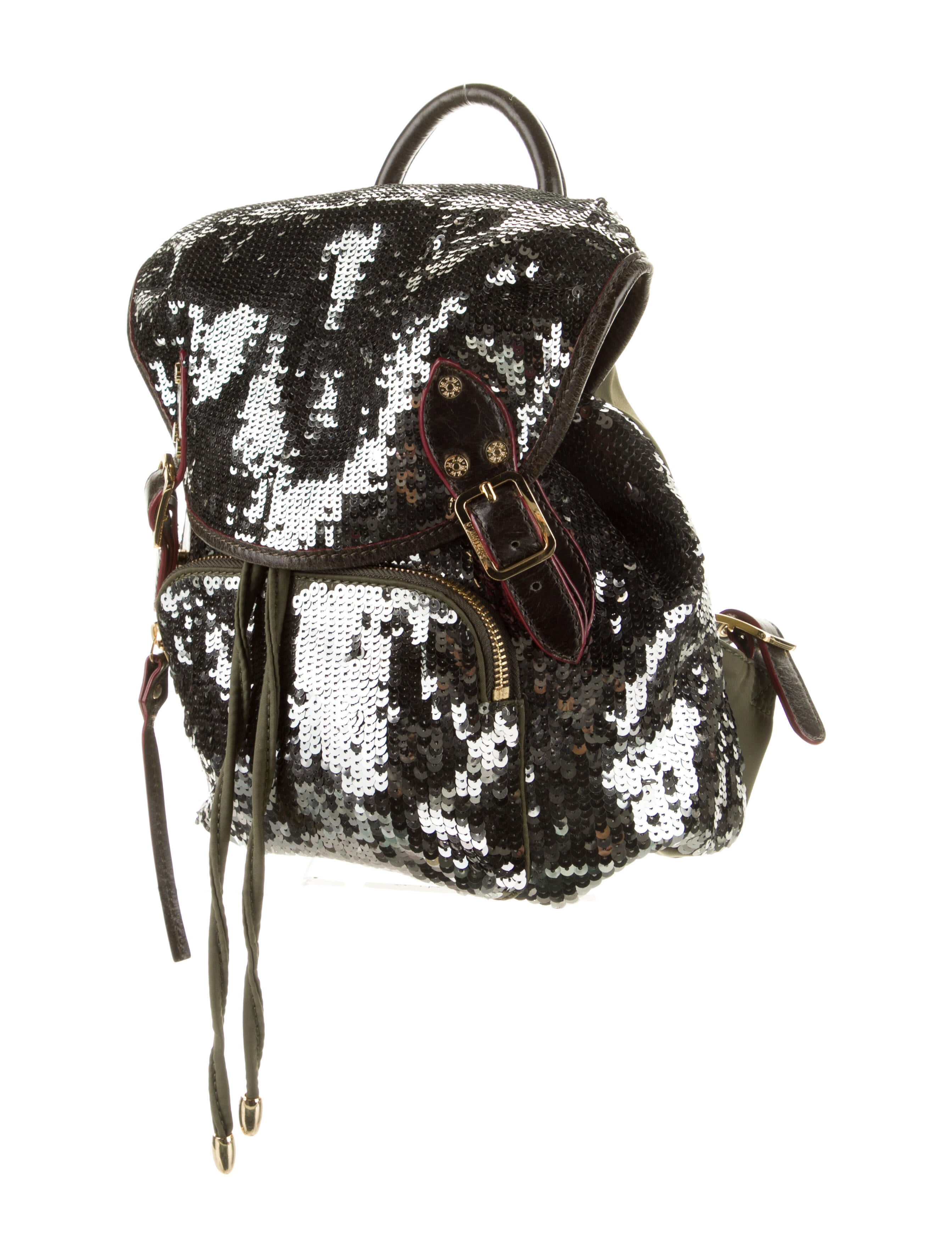 MZ Wallace Sequin Embellished Backpack - Metallic Backpacks, Handbags ...