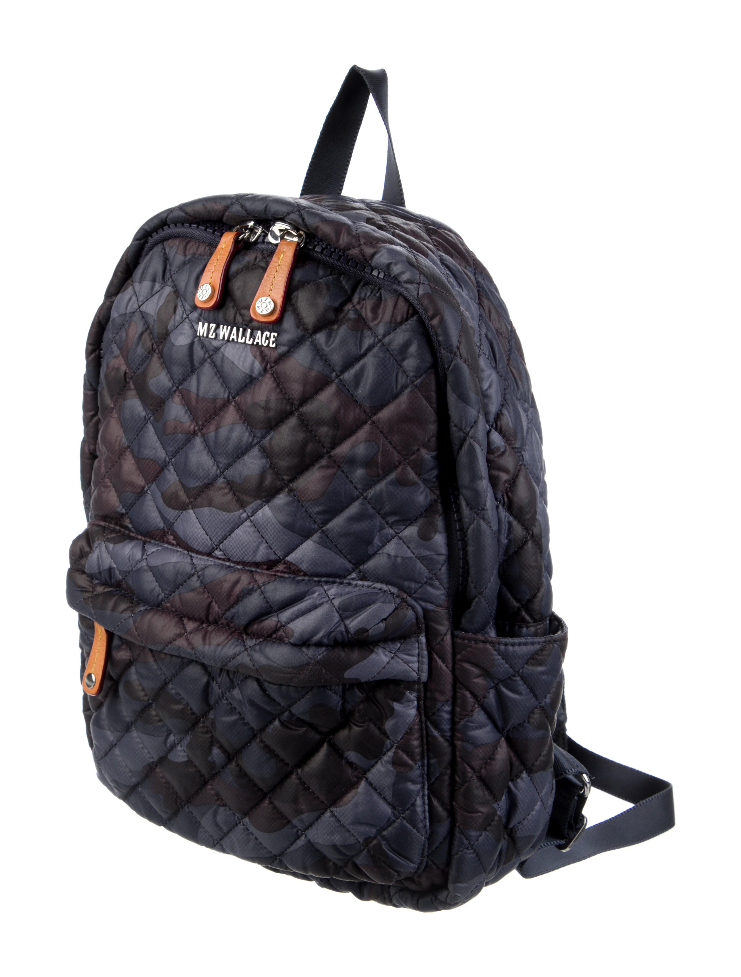 MZ Wallace Quilted Nylon Backpack - Blue Backpacks, Handbags ...