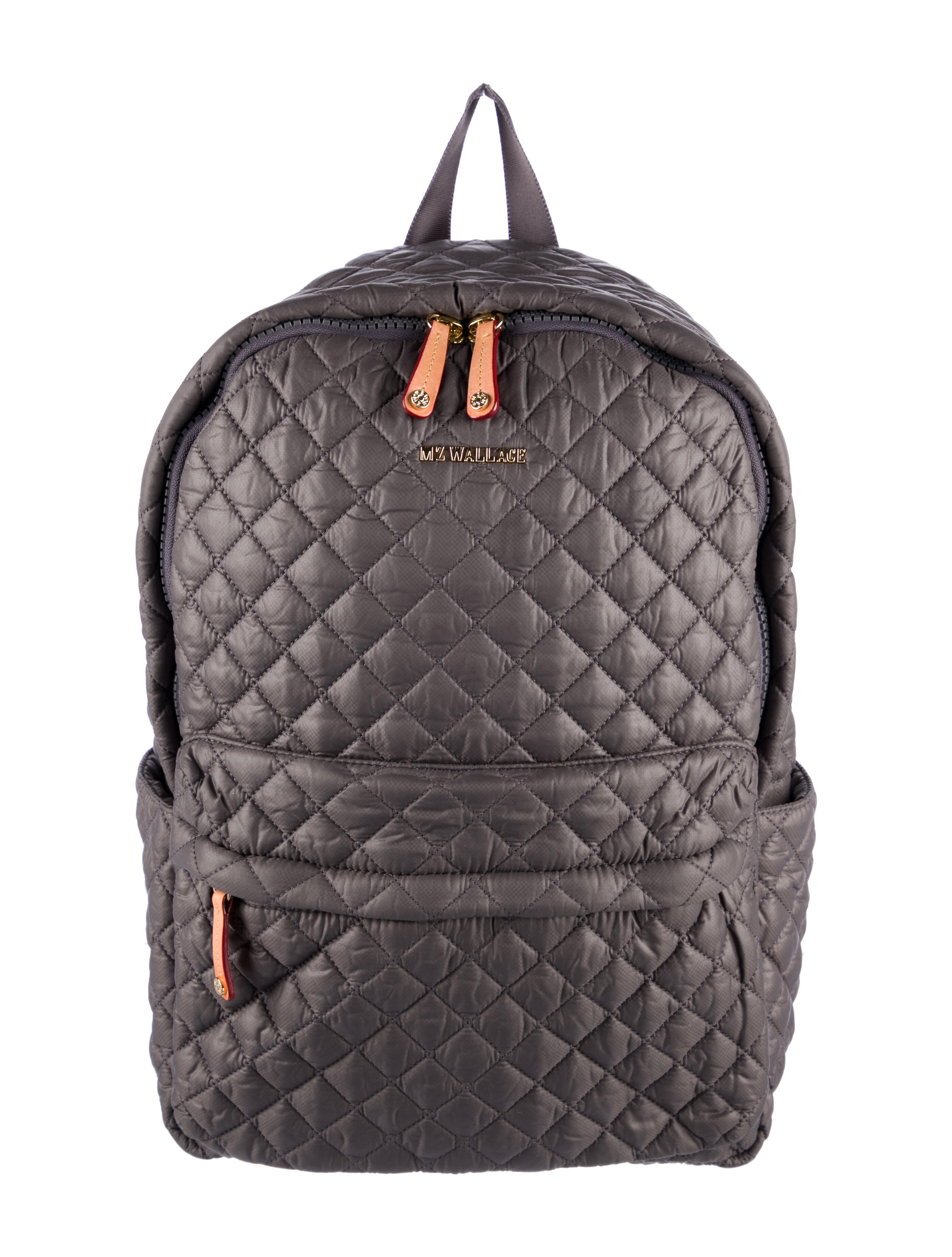 MZ Wallace Quilted Nylon Backpack - Grey Backpacks, Handbags ...