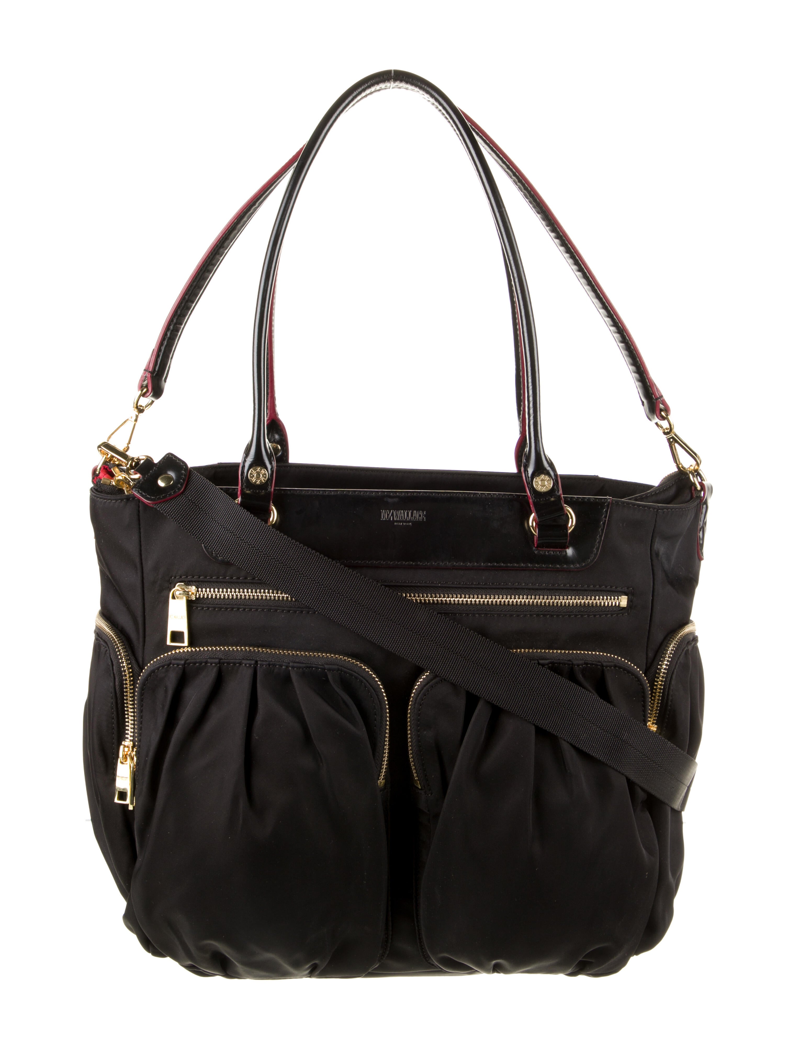 MZ Wallace Patent Leather Shoulder Bag - Black Shoulder Bags, Handbags ...