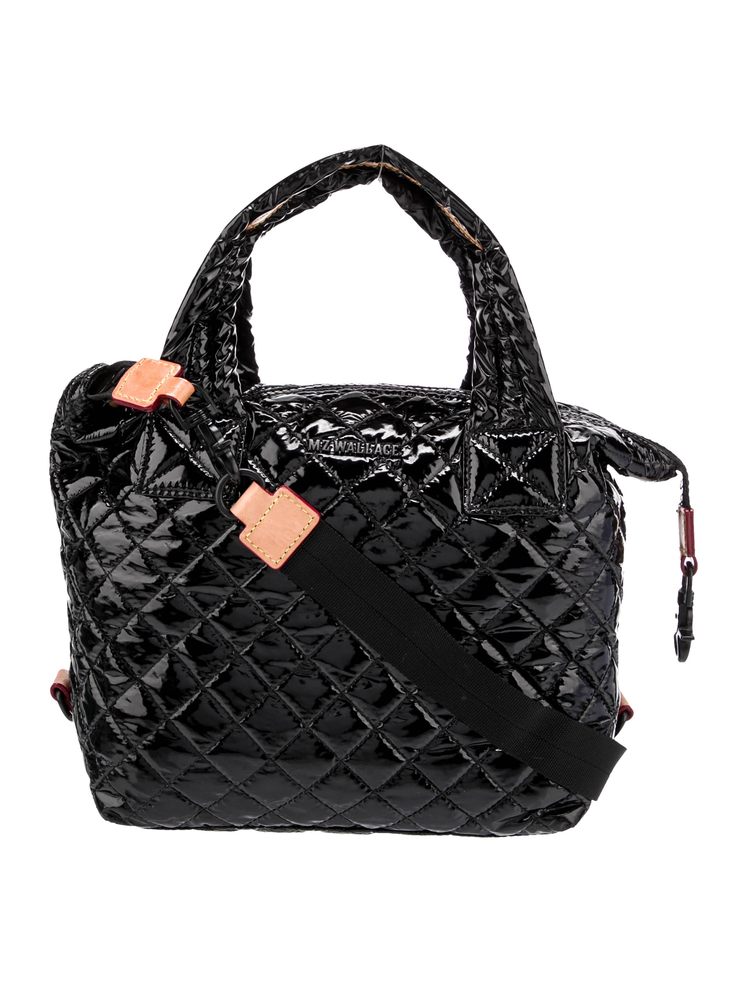 MZ Wallace Shiny Nylon Mini Tote - Black Totes, Handbags - WMZWA38134 ...